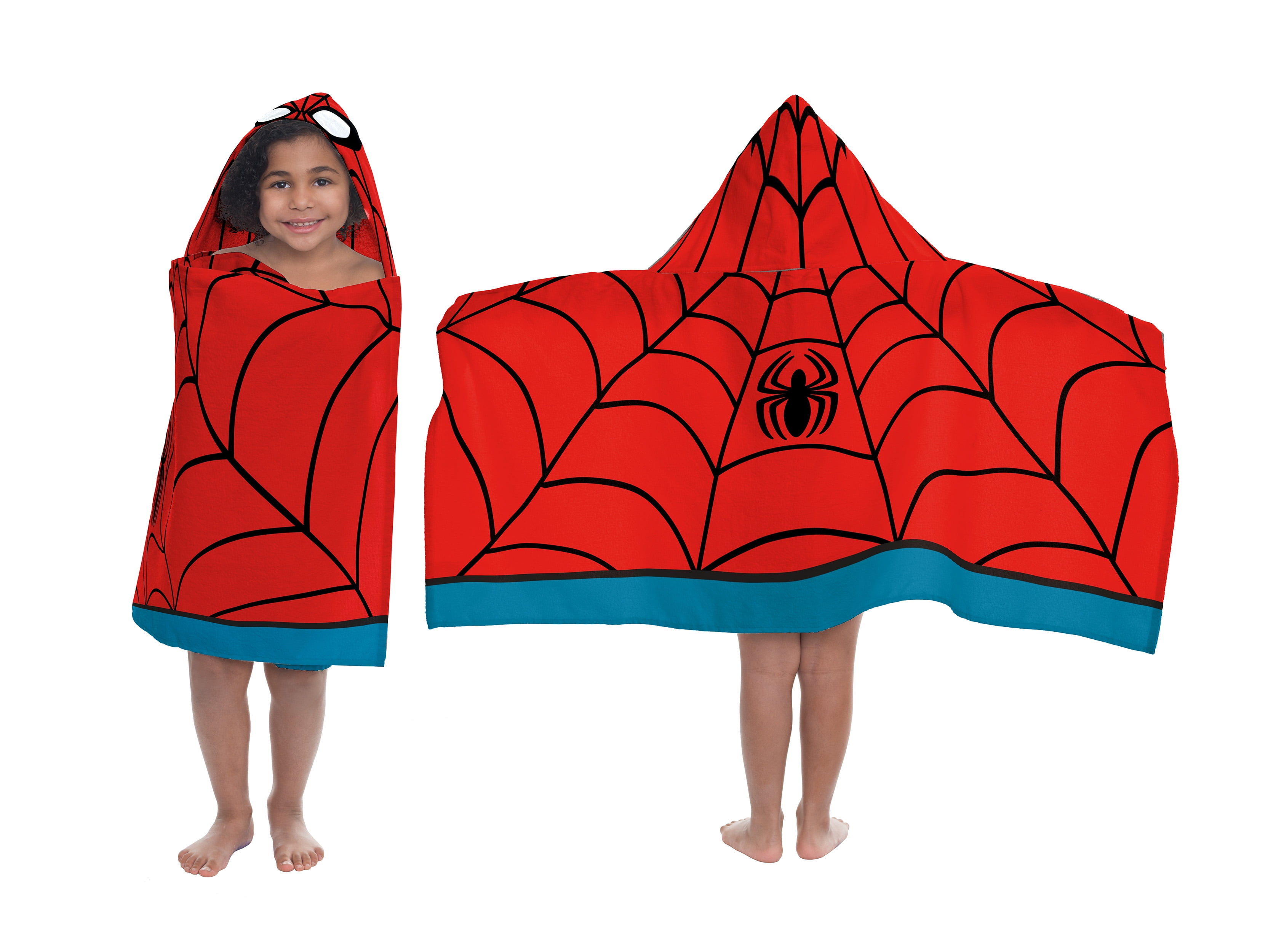 Marvel Ultimate Spiderman Red and Blue Hooded Towel, 1 Each - Walmart.com