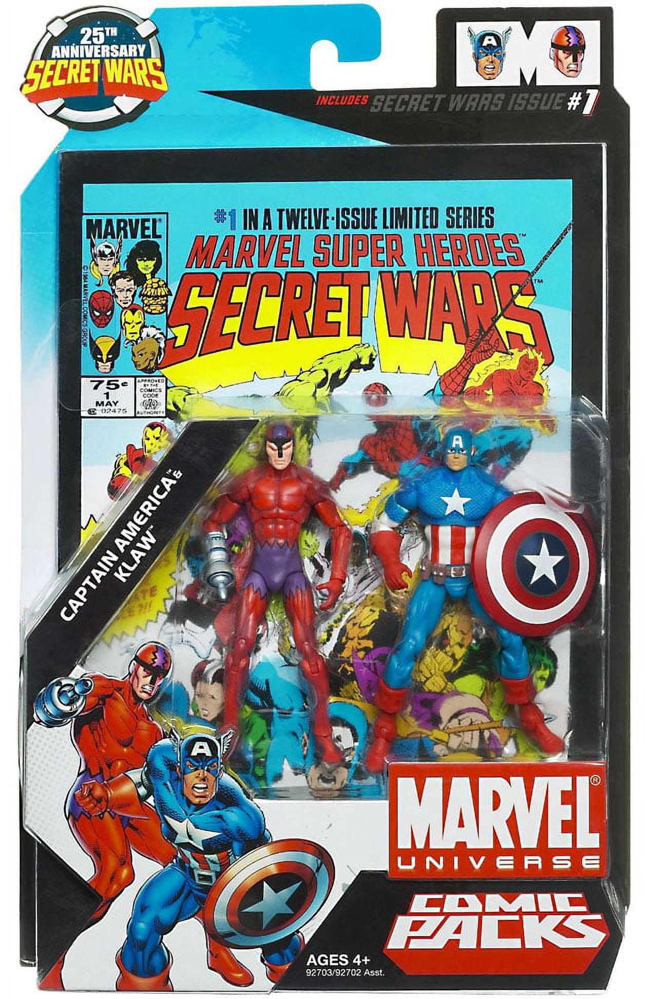 Marvel Universe Captain America & Klaw Action Figure 2-Pack - Walmart.com