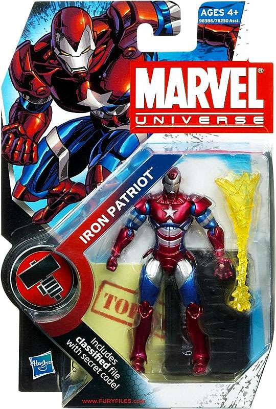 Marvel Universe Iron Patriot Helmet On Action Figure - Walmart.com