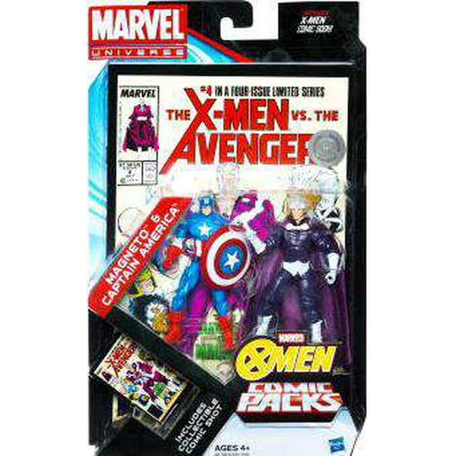 Marvel Universe Magneto & Captain America Action Figure 2-Pack ...