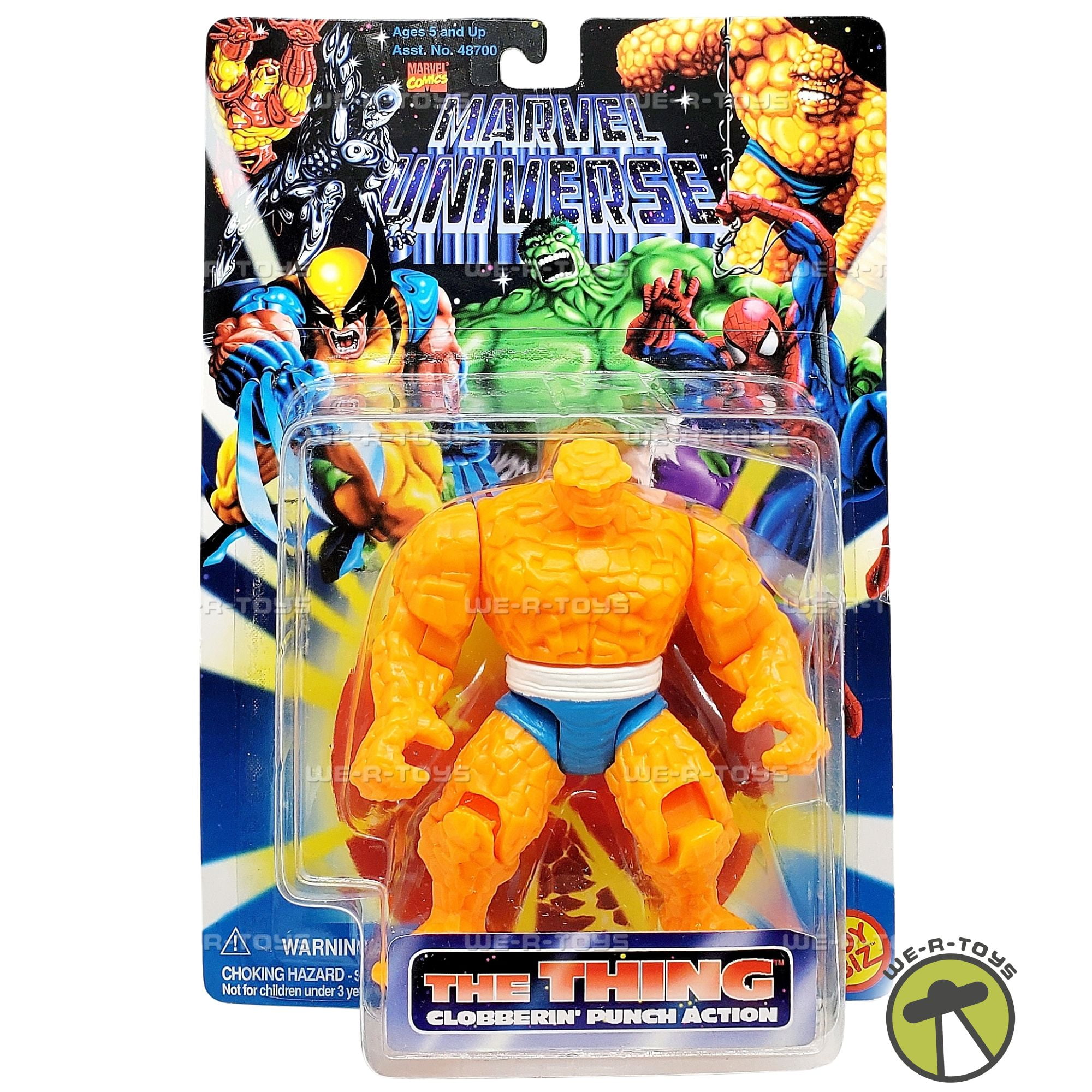 Marvel Universe The Thing Action Figure with Clobberin' Punch Action ToyBiz - Walmart.com