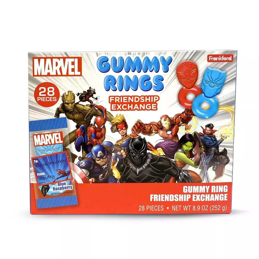 Marvel Universe Valentine's Gummy Rings - 7oz/22ct - Walmart.com