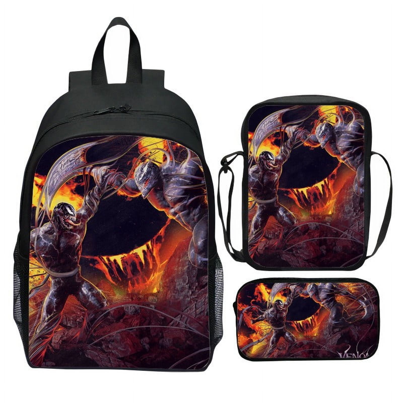 Marvel-VENOM Anime Backpacks Cartoon Laptop Backpack Daypack 3D Printed ...