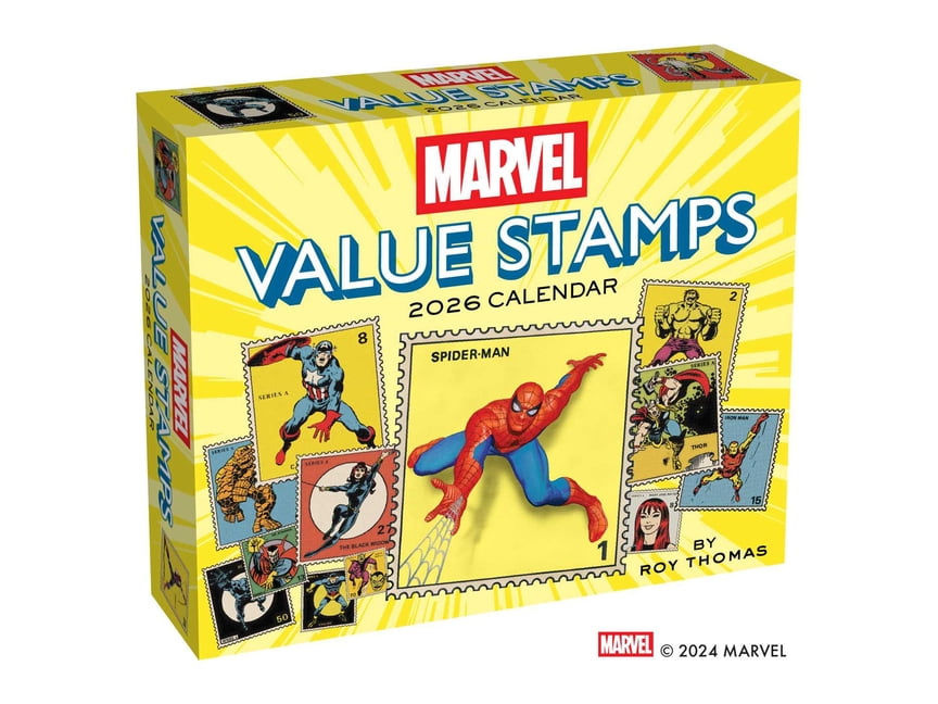 Marvel Value Stamps 2026 Day-To-Day Calendar, (Paperback) - Walmart.com