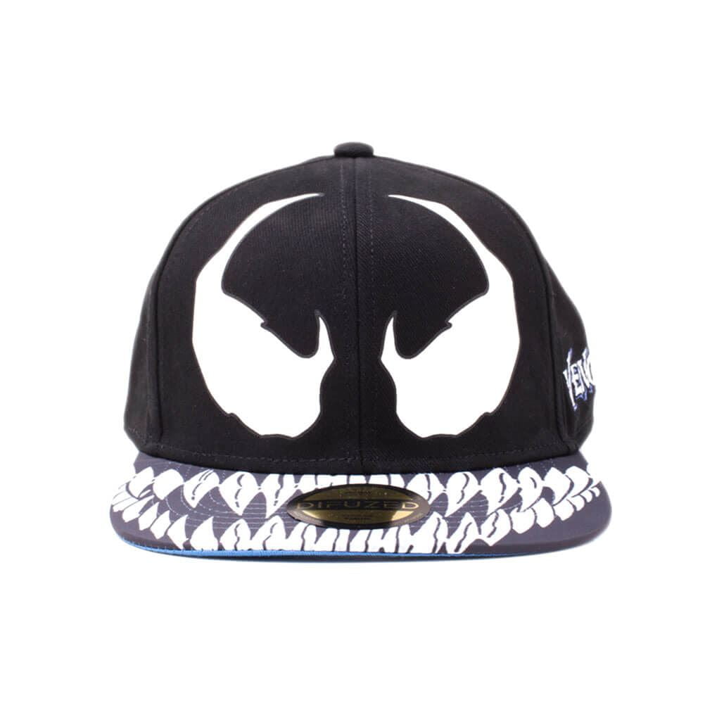 Marvel Venom Eyes Black and White Snapback Cap - Walmart.com
