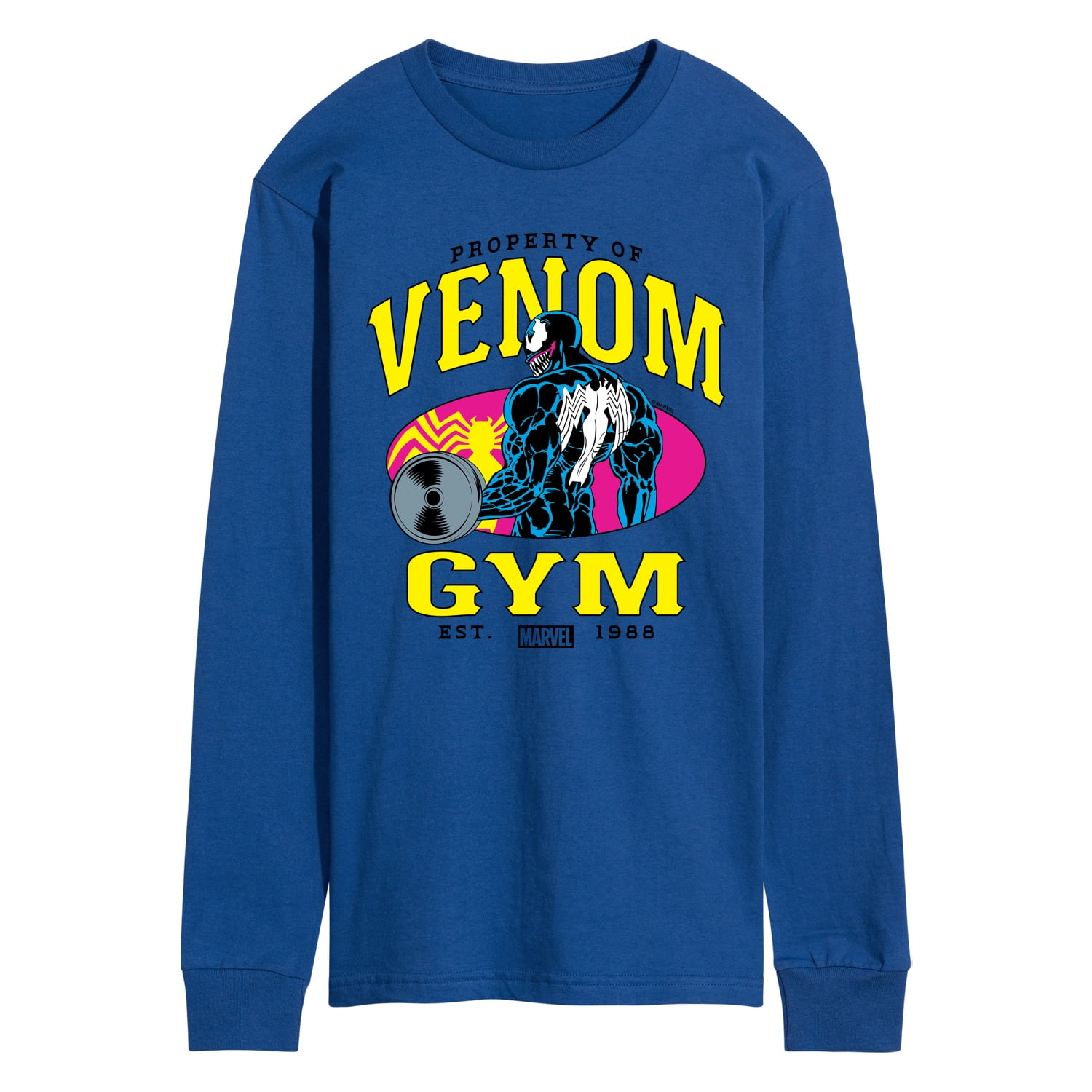 Marvel Venom - Gym - Men's Long Sleeve Graphic T-Shirt - Walmart.com
