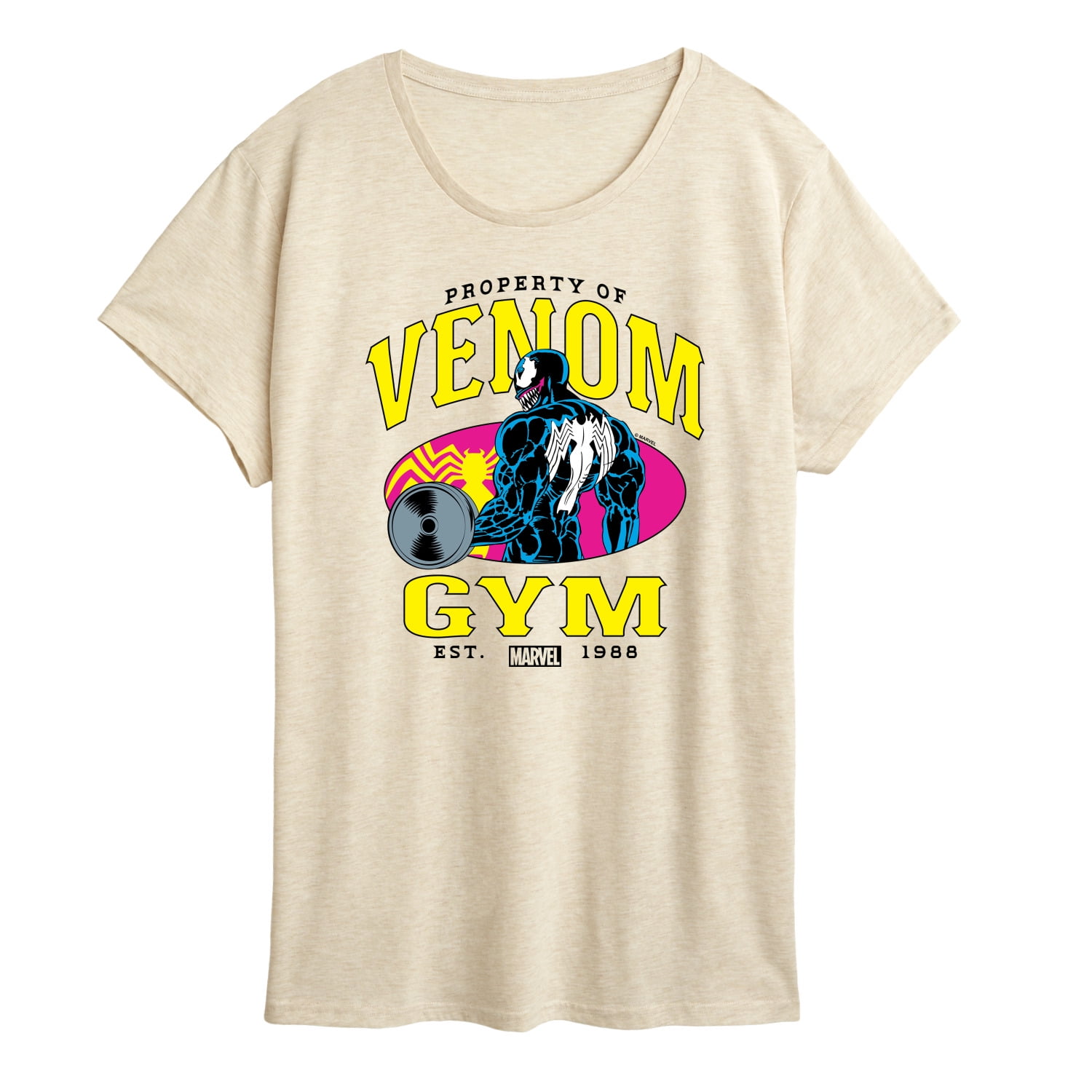 Marvel Venom - Gym - Women's Short Sleeve Graphic T-Shirt - Walmart.com