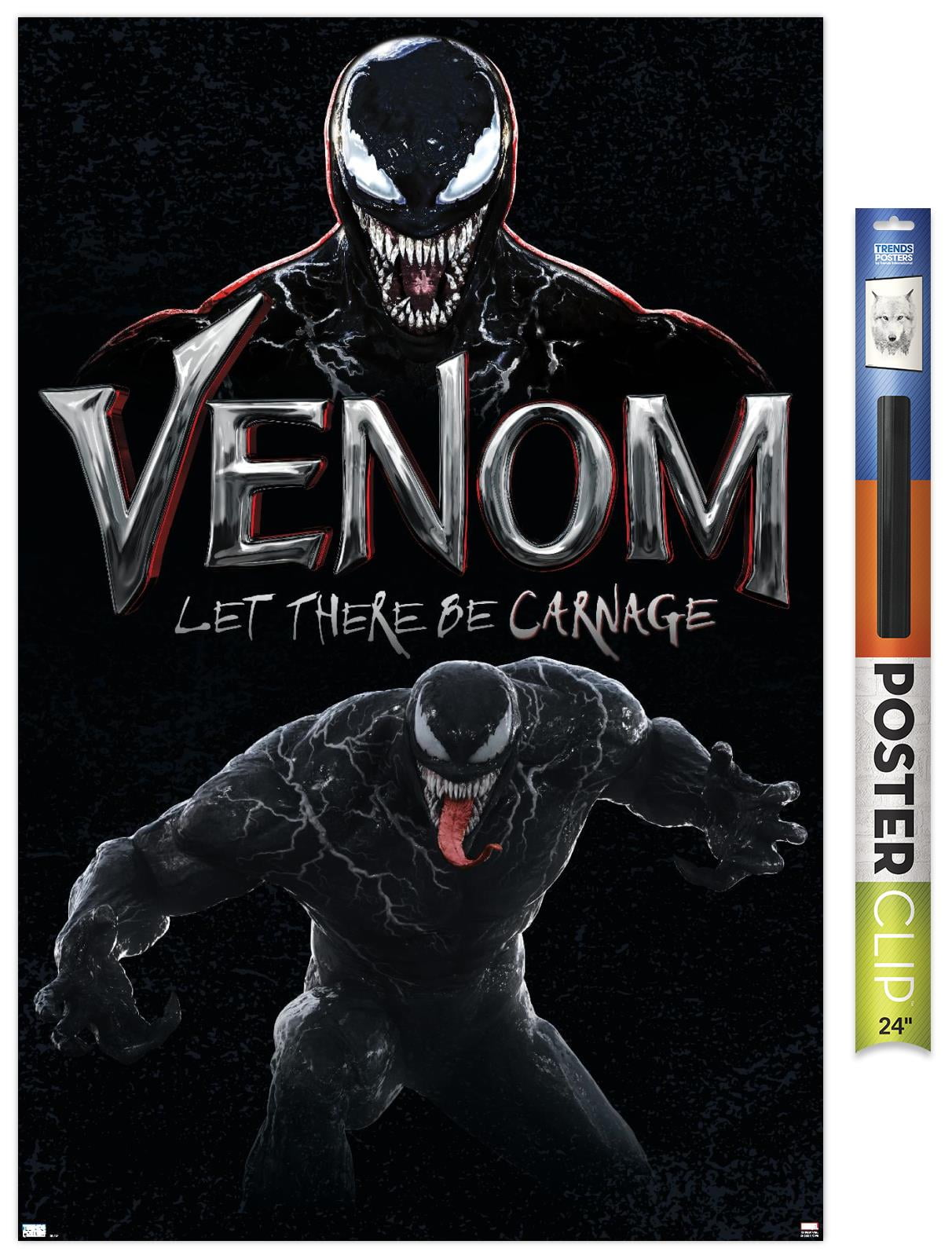 Marvel Venom: Let There be Carnage - Attack Wall Poster, 22.375" x 34 ...