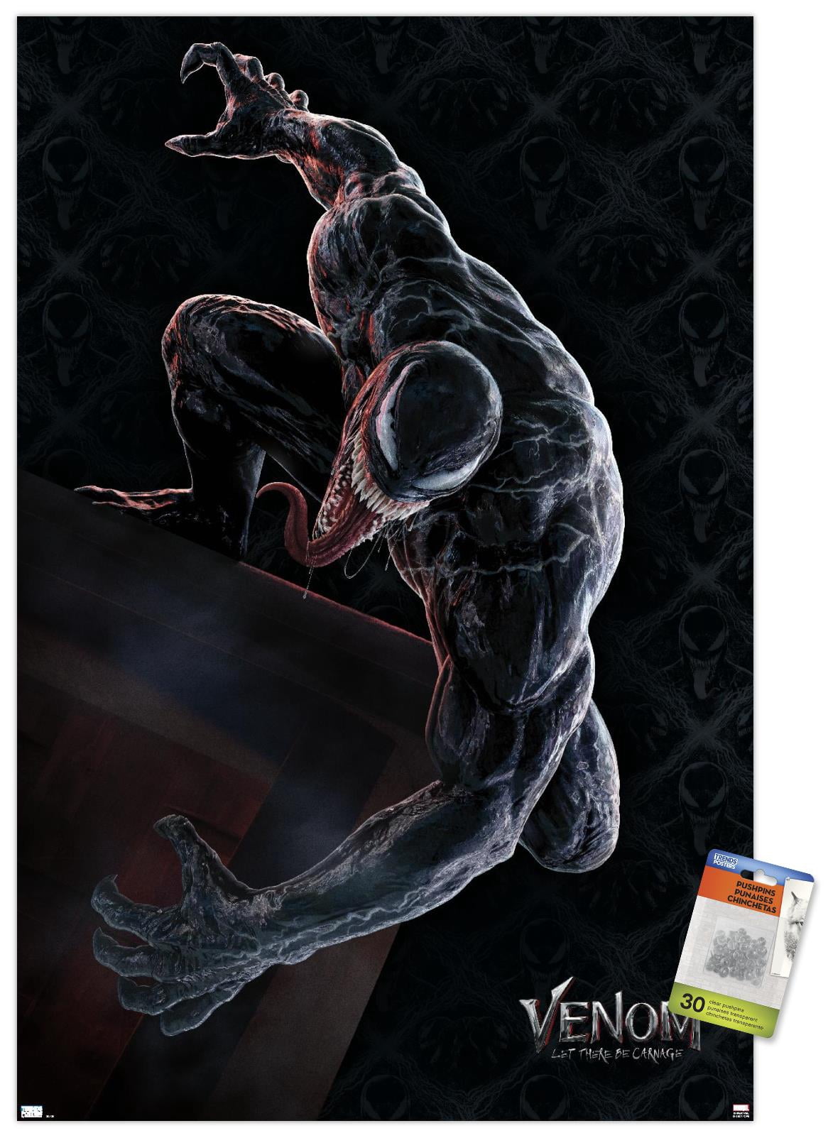 Marvel Venom: Let There be Carnage - Roof Wall Poster with Pushpins, 22 ...