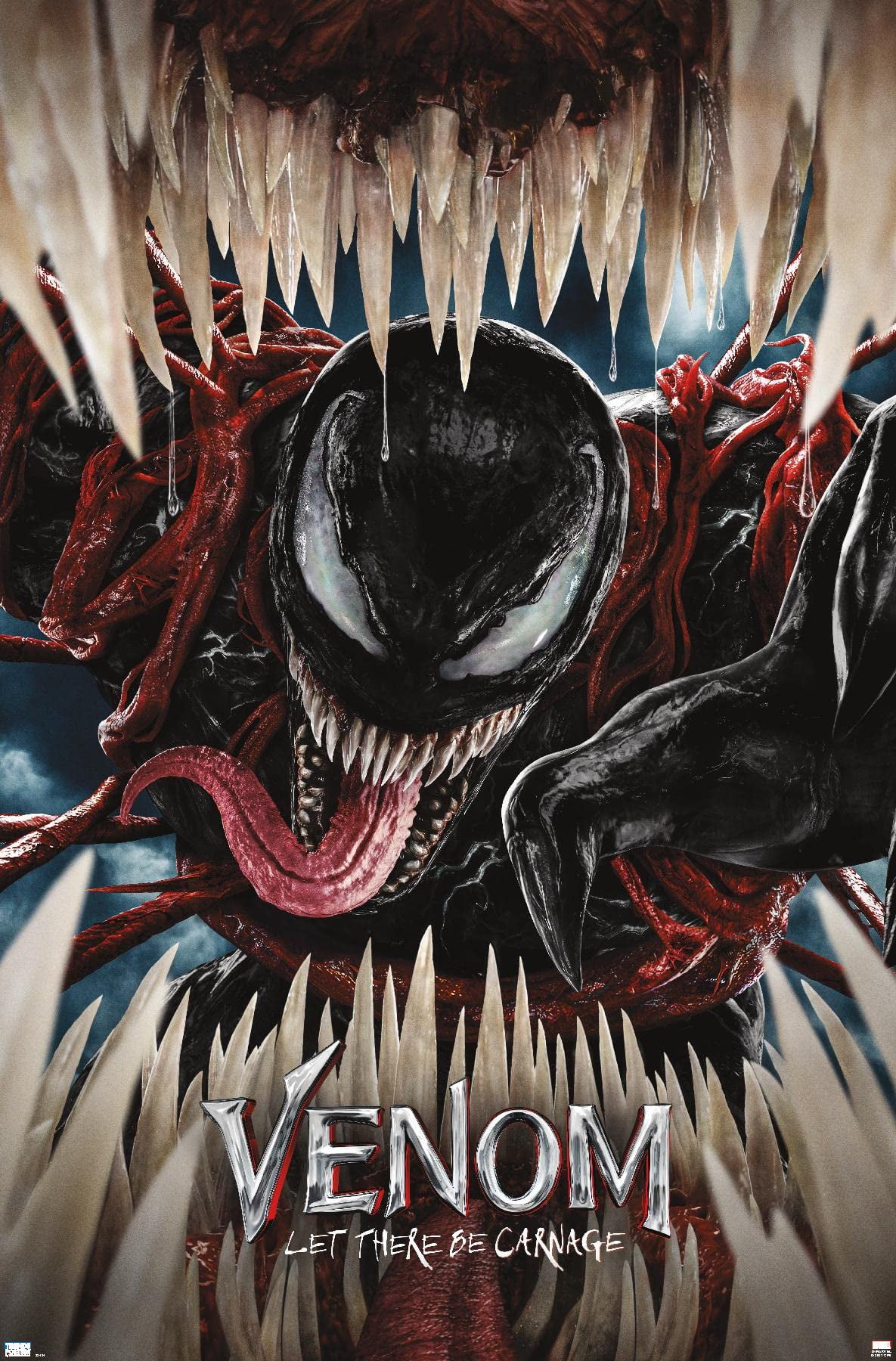 Marvel Venom: Let There be Carnage - Teeth One Sheet Wall Poster, 22. ...