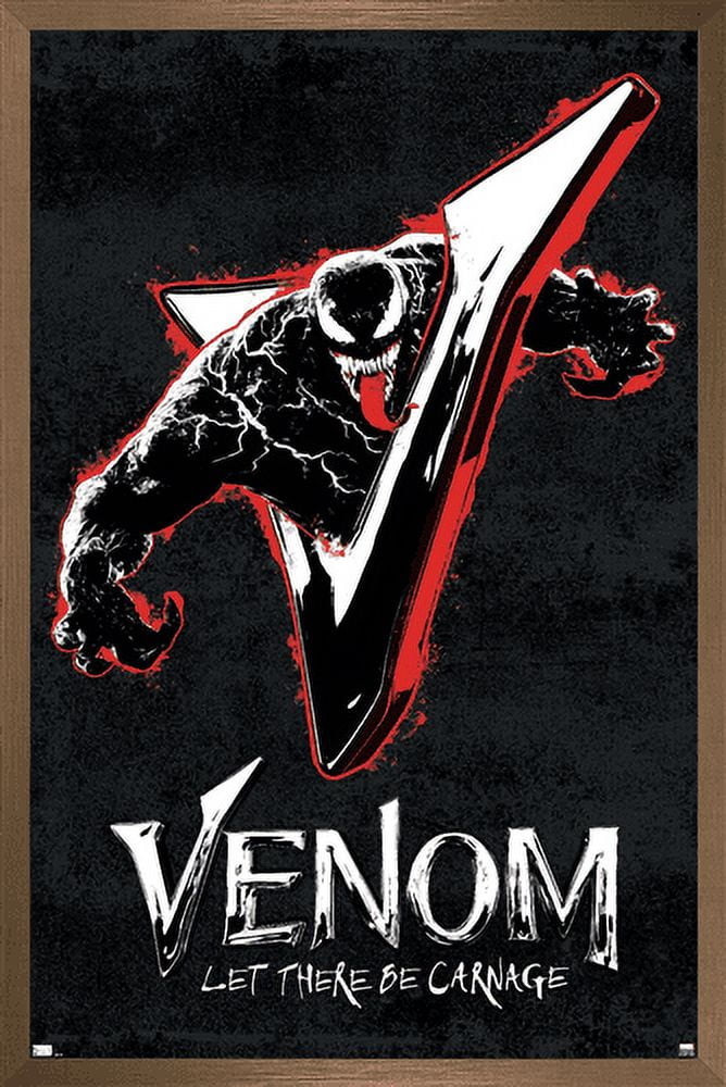 Marvel Venom: Let There be Carnage - V Graphic Wall Poster, 14.725" x ...