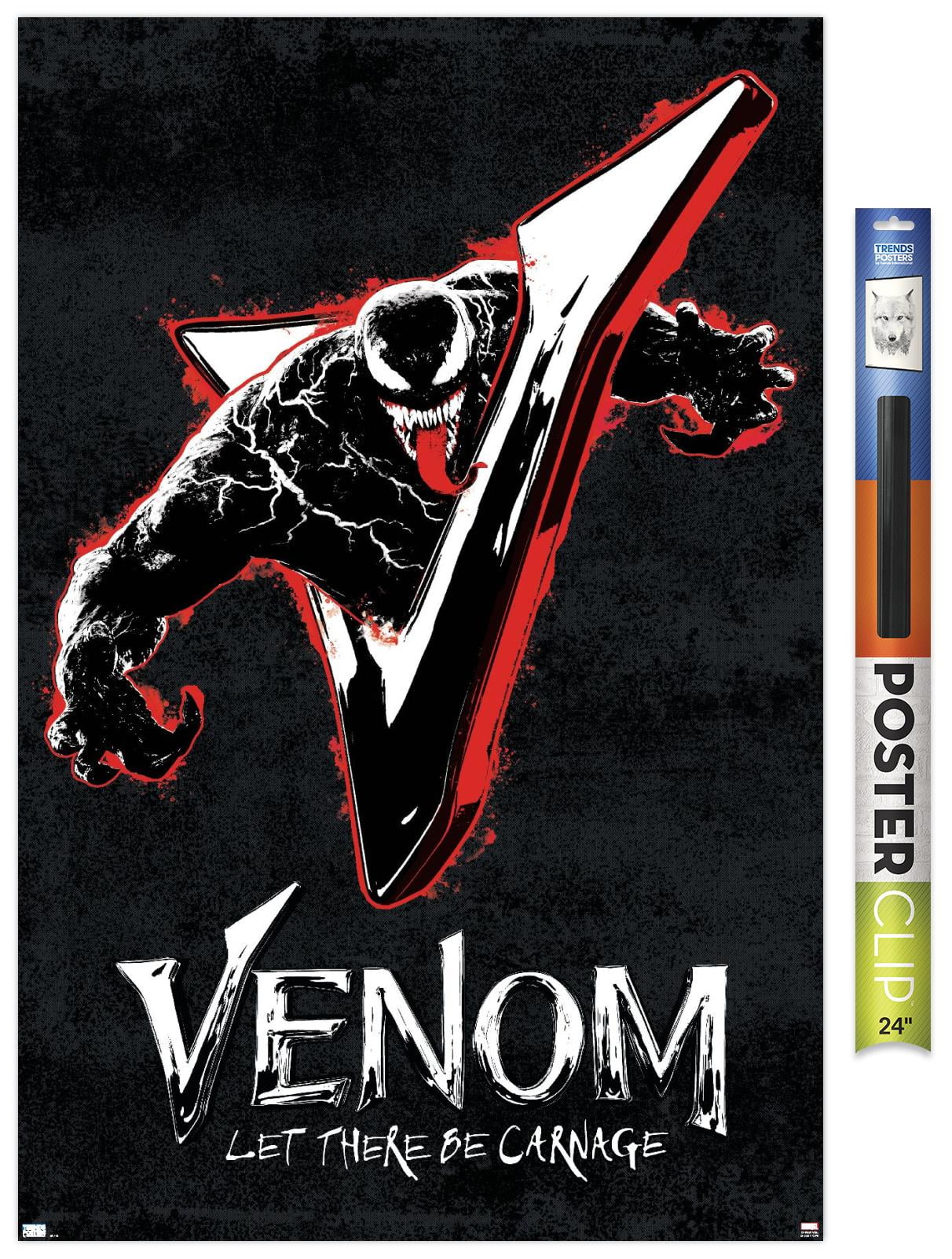 Marvel Venom: Let There be Carnage - V Graphic Wall Poster, 22.375" x ...