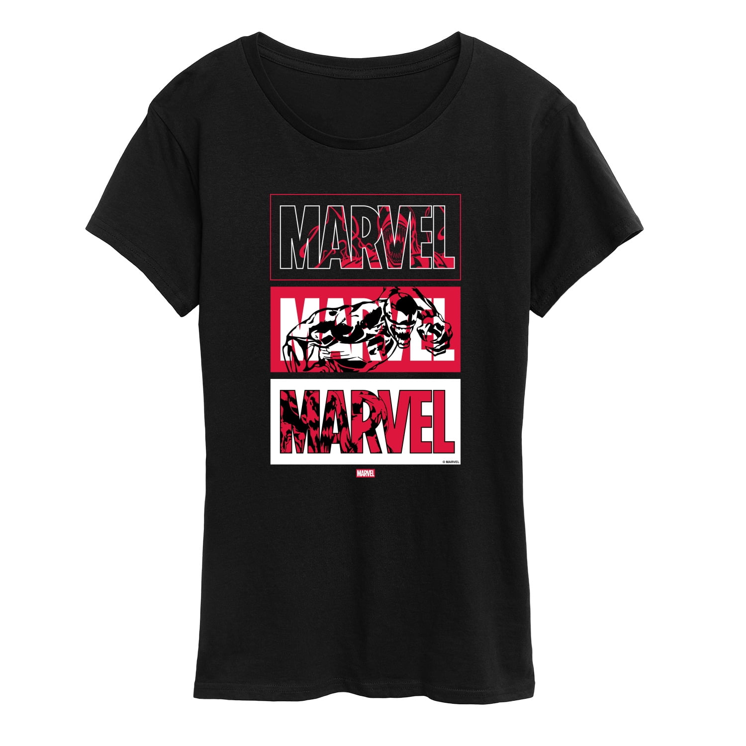 Marvel - Venom Marvel Logo - Women's Short Sleeve Graphic T-Shirt ...