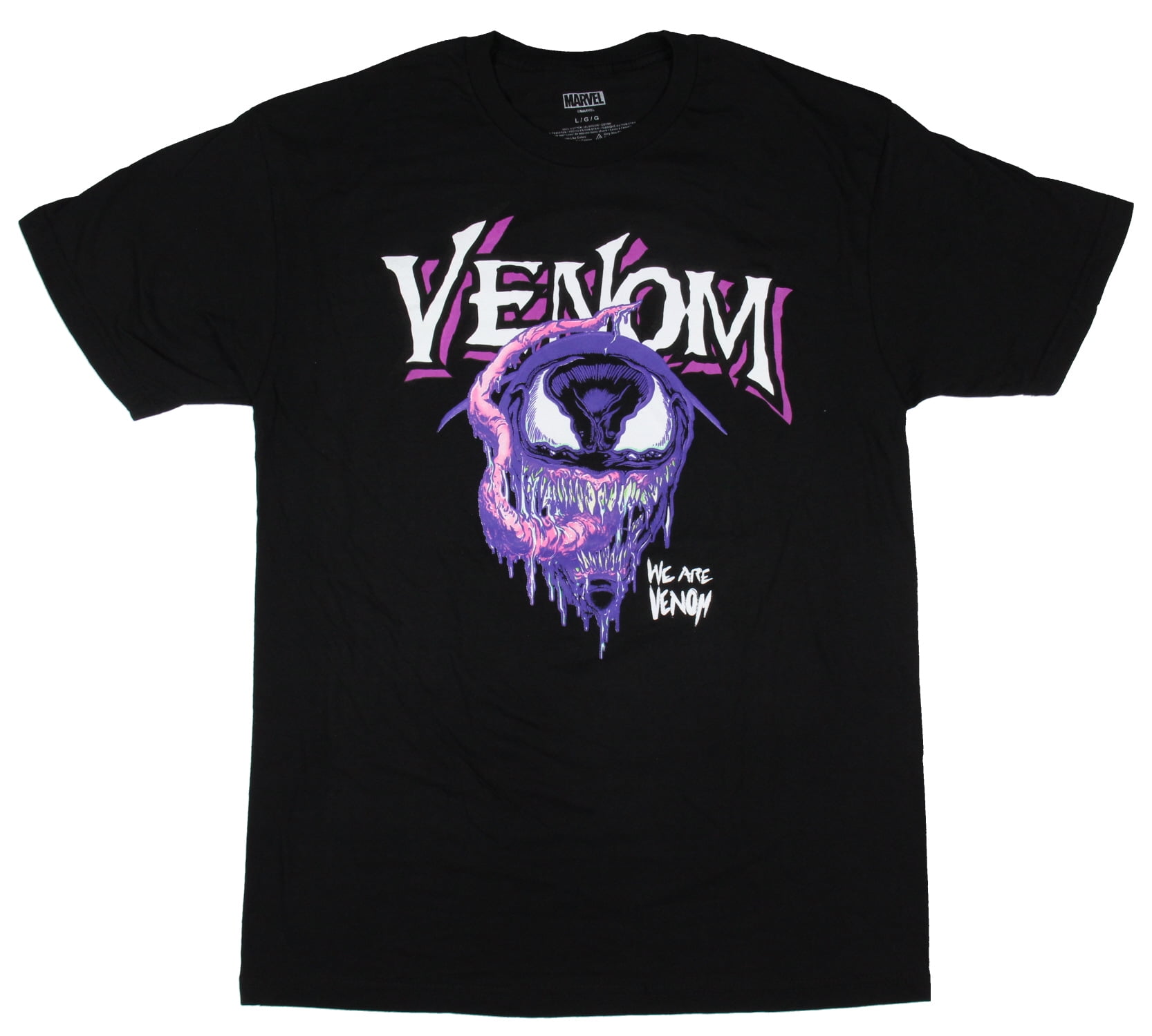 Marvel Venom Men's We Are Venom Front and Back Graphic Print Adult T ...