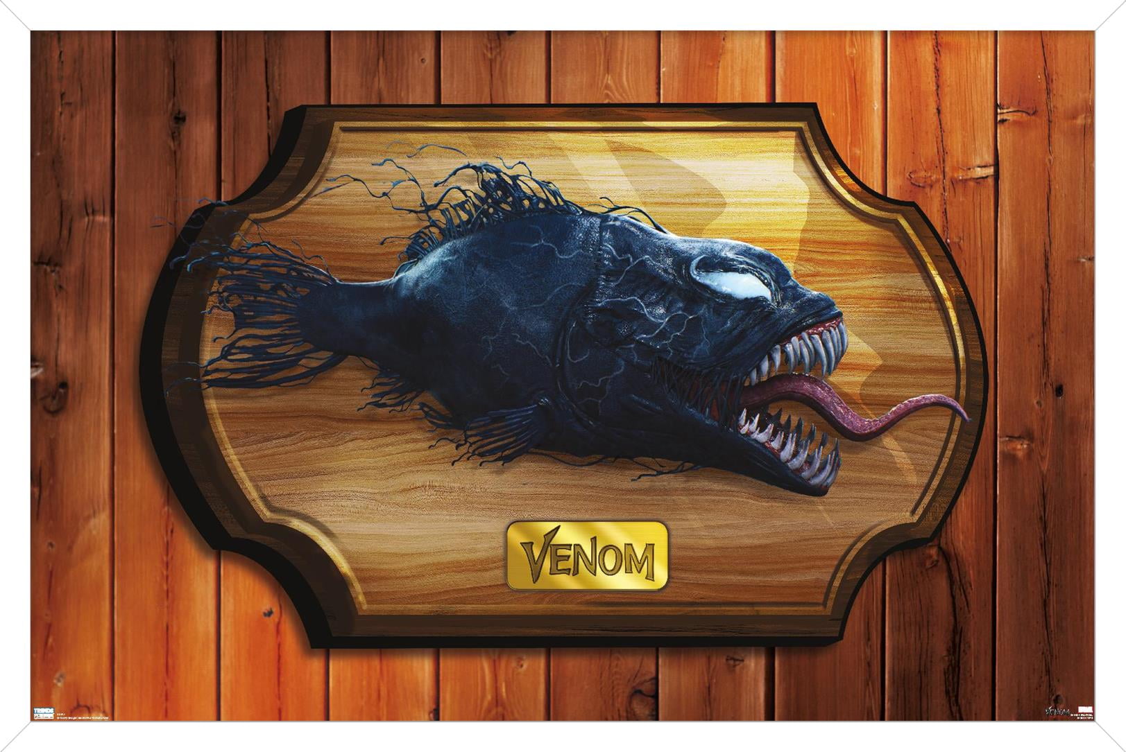 Marvel Venom: The Last Dance - Symbiote Fish Plaque Wall Poster, 14.725 ...