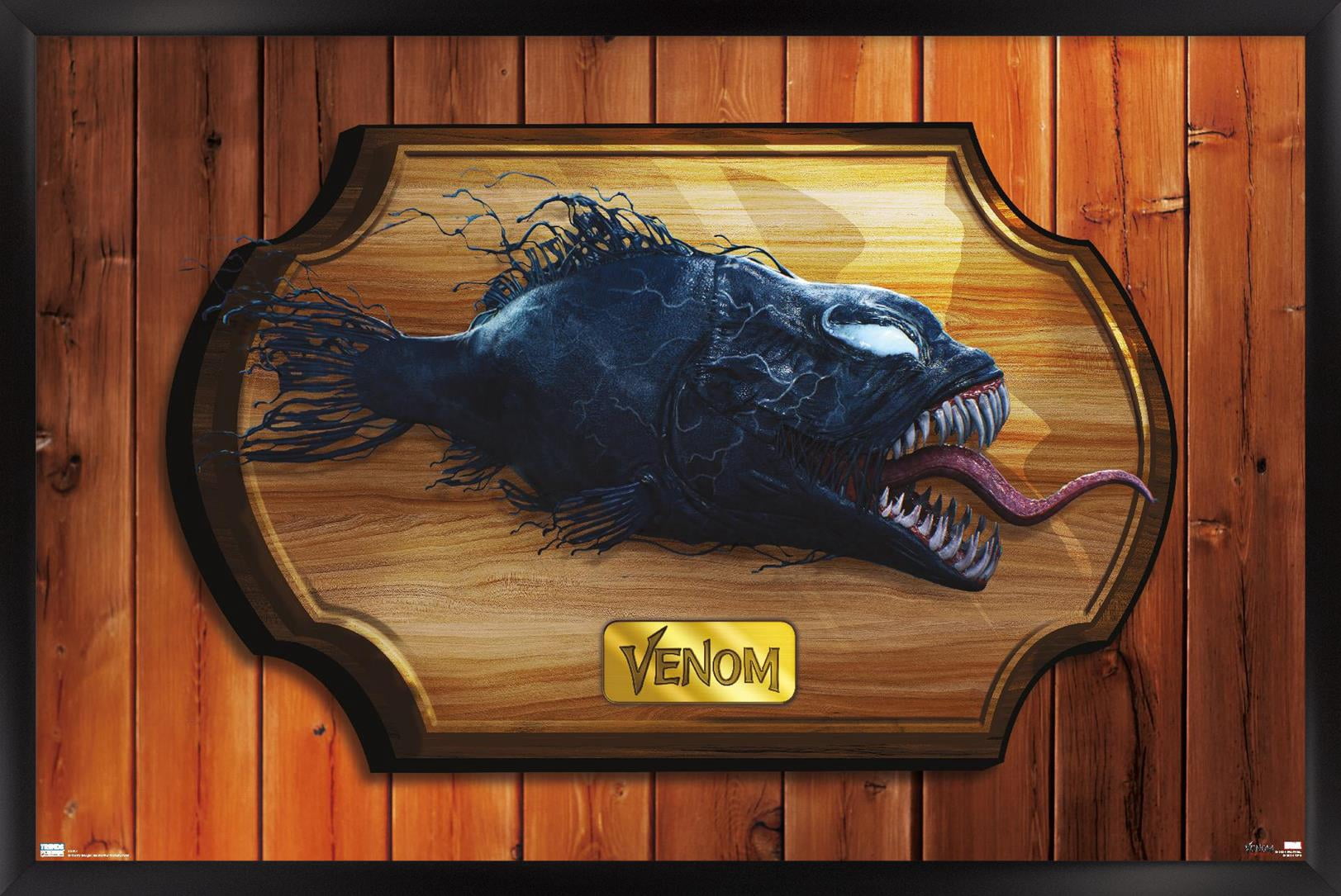 Marvel Venom: The Last Dance - Symbiote Fish Plaque Wall Poster, 22.375 ...