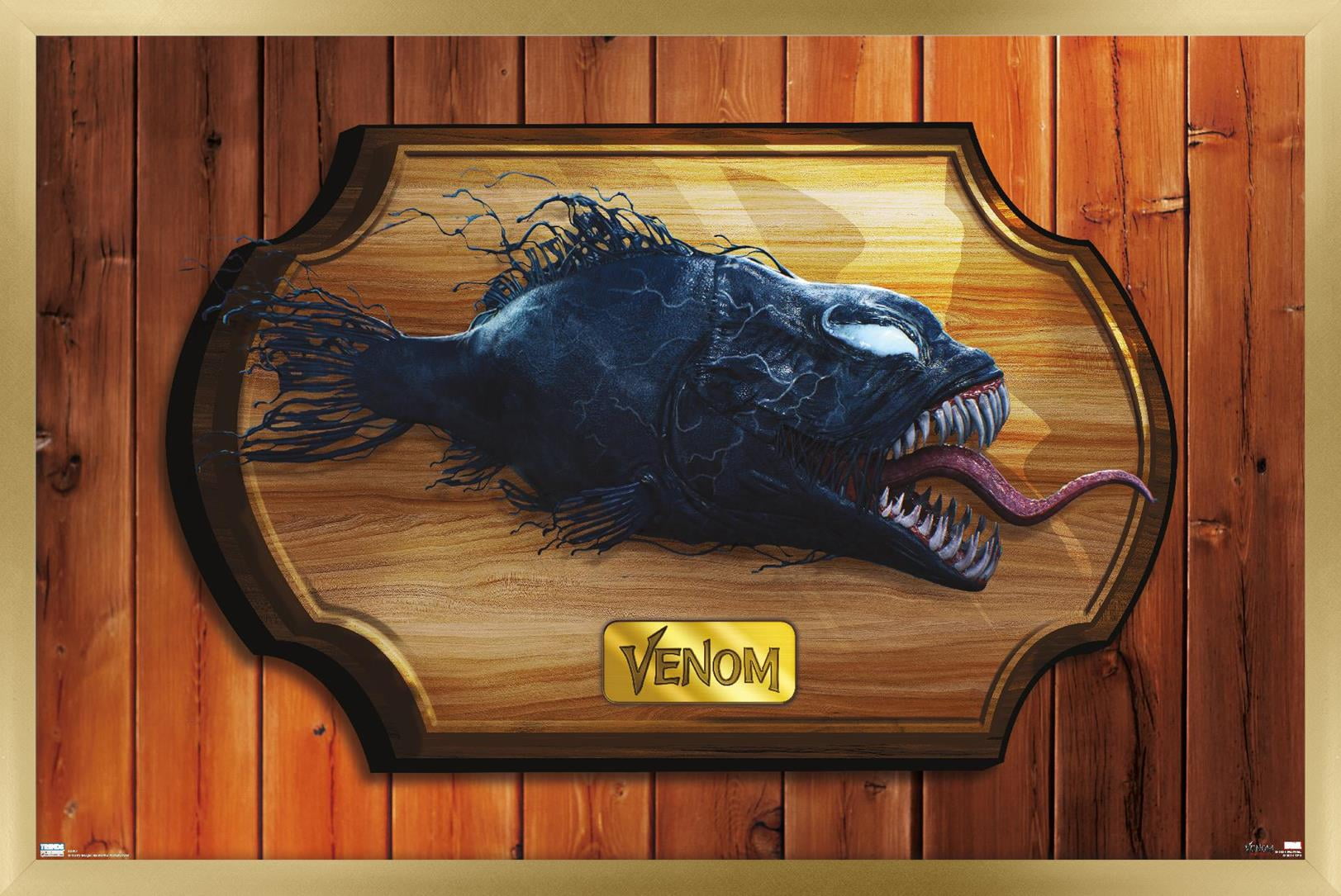 Marvel Venom: The Last Dance - Symbiote Fish Plaque Wall Poster, 22.375 ...