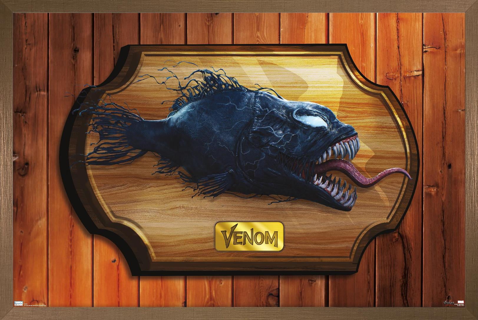 Marvel Venom: The Last Dance - Symbiote Fish Plaque Wall Poster, 22.375 ...