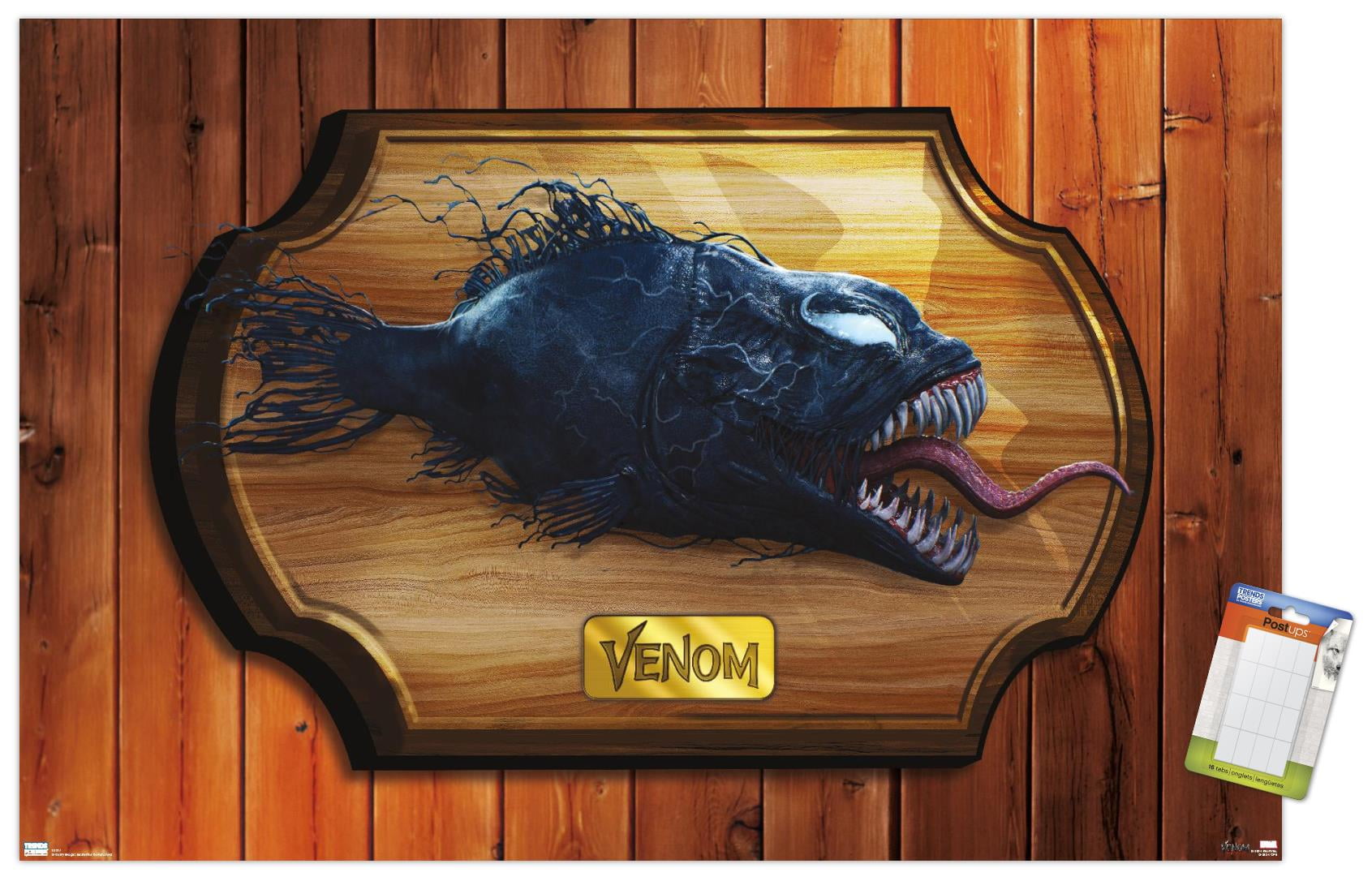 Marvel Venom: The Last Dance - Symbiote Fish Plaque Wall Poster, 22.375 ...