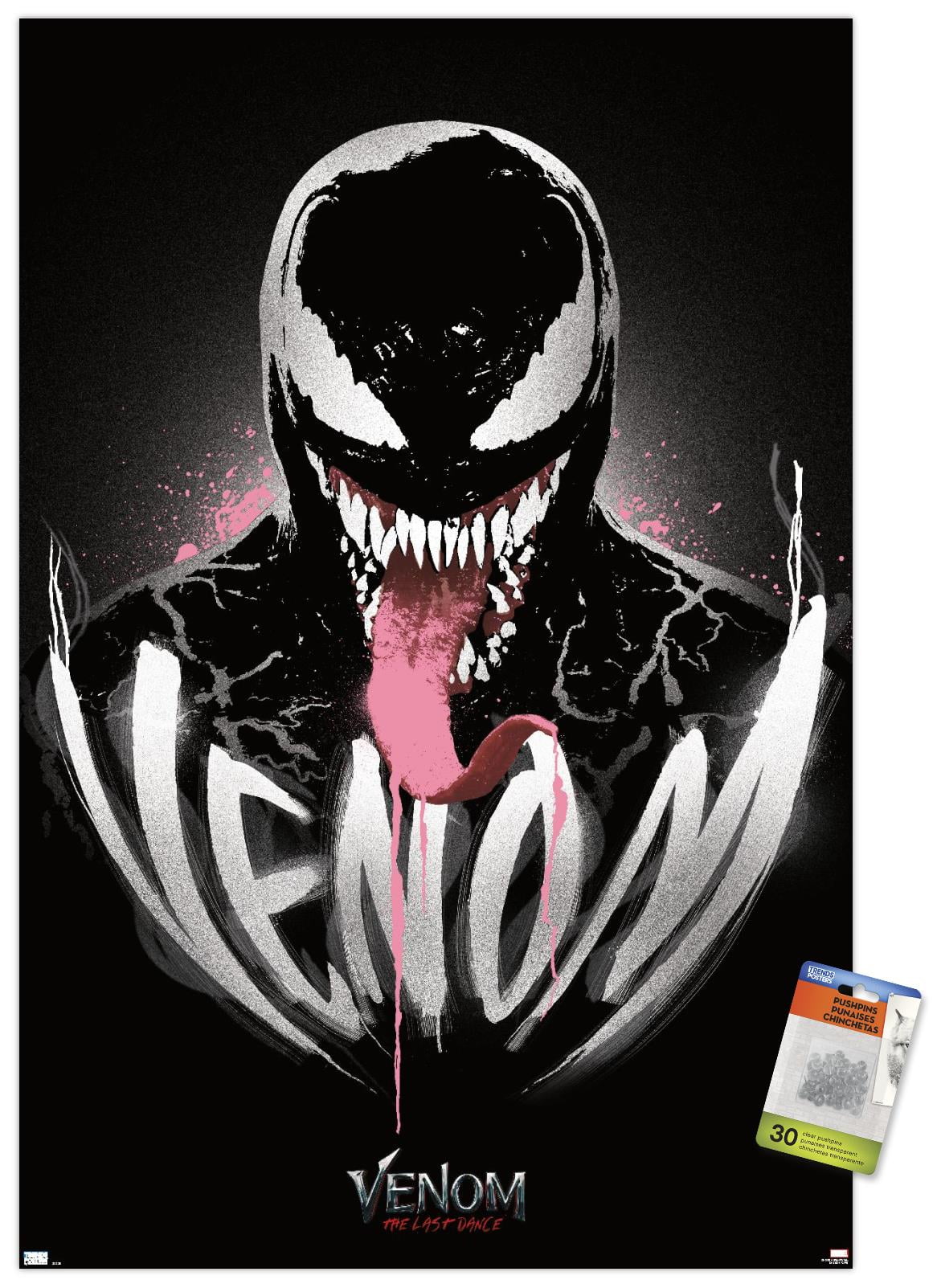 Marvel Venom: The Last Dance - Venom Wall Poster with Pushpins, 22.375 ...