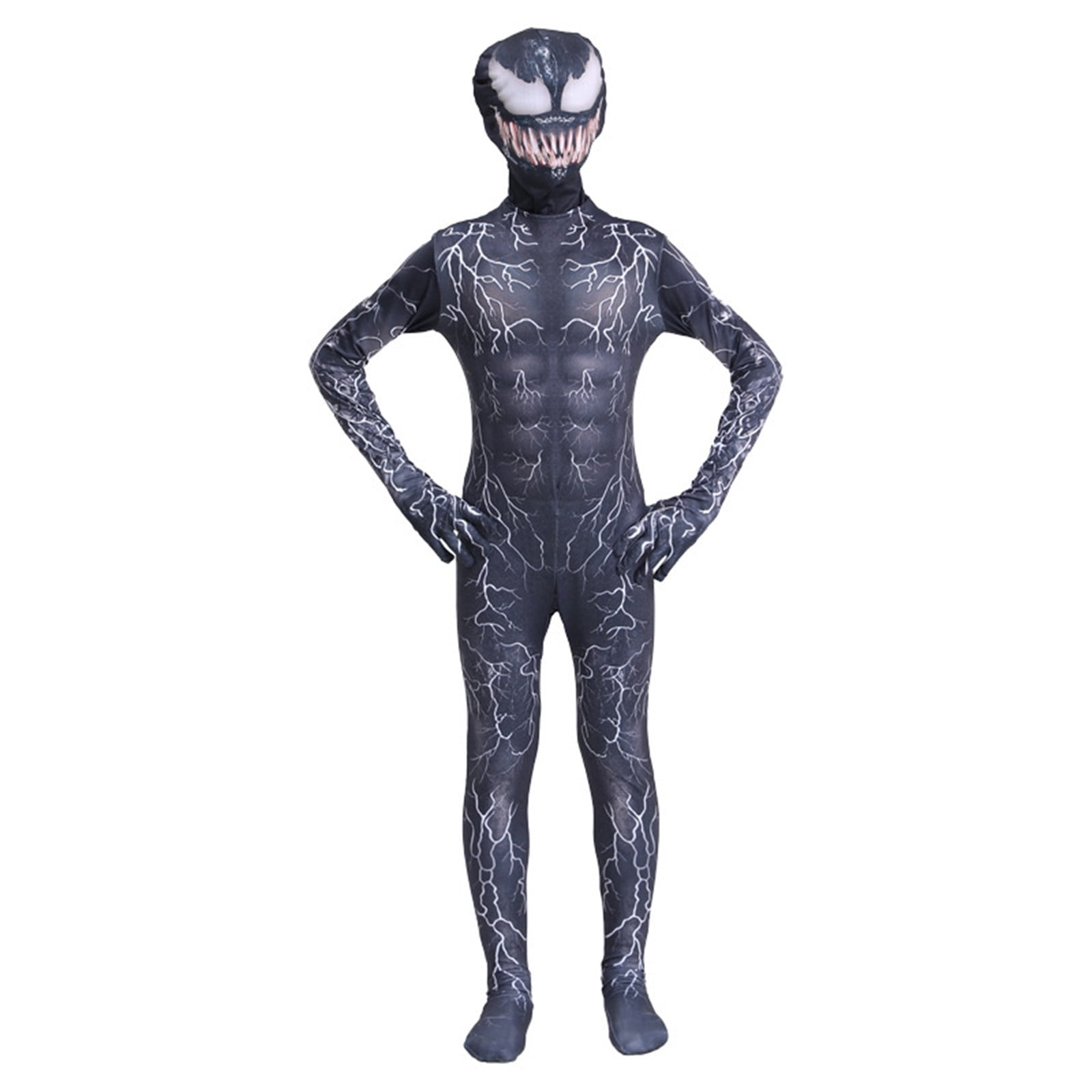 Marvel Venom Youth Halloween Costume - Padded Jumpsuit with Mask ...