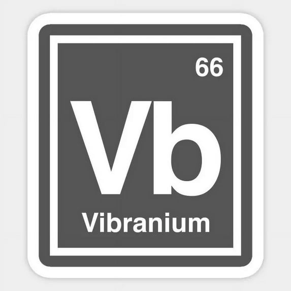 Marvel Vibranium Element Metal Wakanda Sticker Black Panther Laptop ...