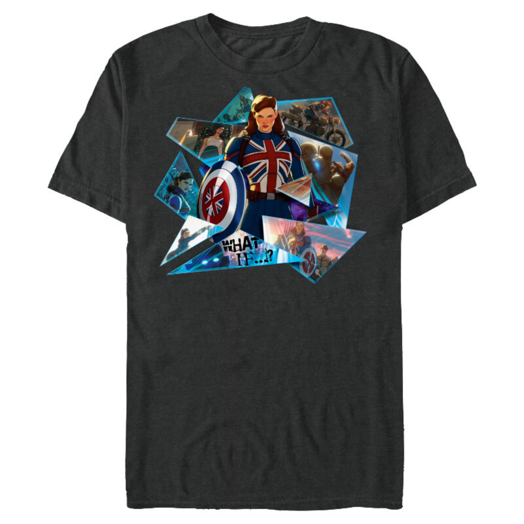 Marvel WHAT IF…? Captain Carter Collage - Short Sleeve Blended T-Shirt ...
