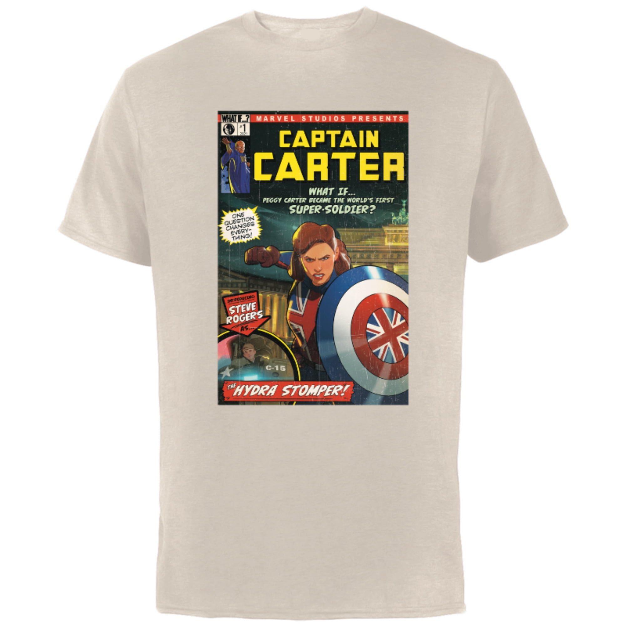 Marvel WHAT IF…? Captain Carter Comic Cover - Short Sleeve Cotton T ...