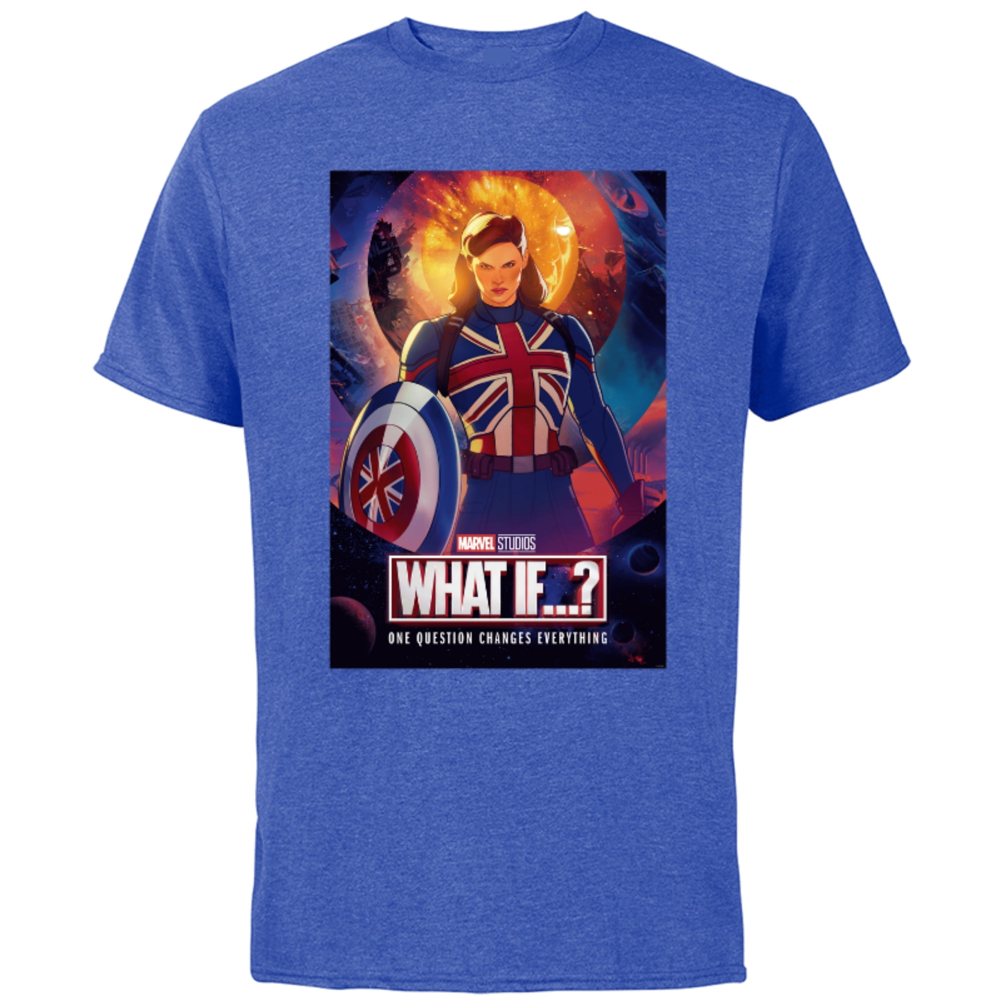 Marvel WHAT IF…? Captain Carter Poster - Short Sleeve Cotton T-Shirt ...