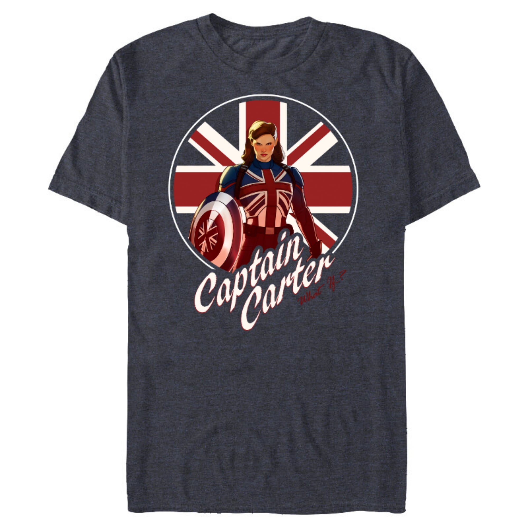 Marvel WHAT IF…? Captain Carter Super Hero - Short Sleeve Blended T ...