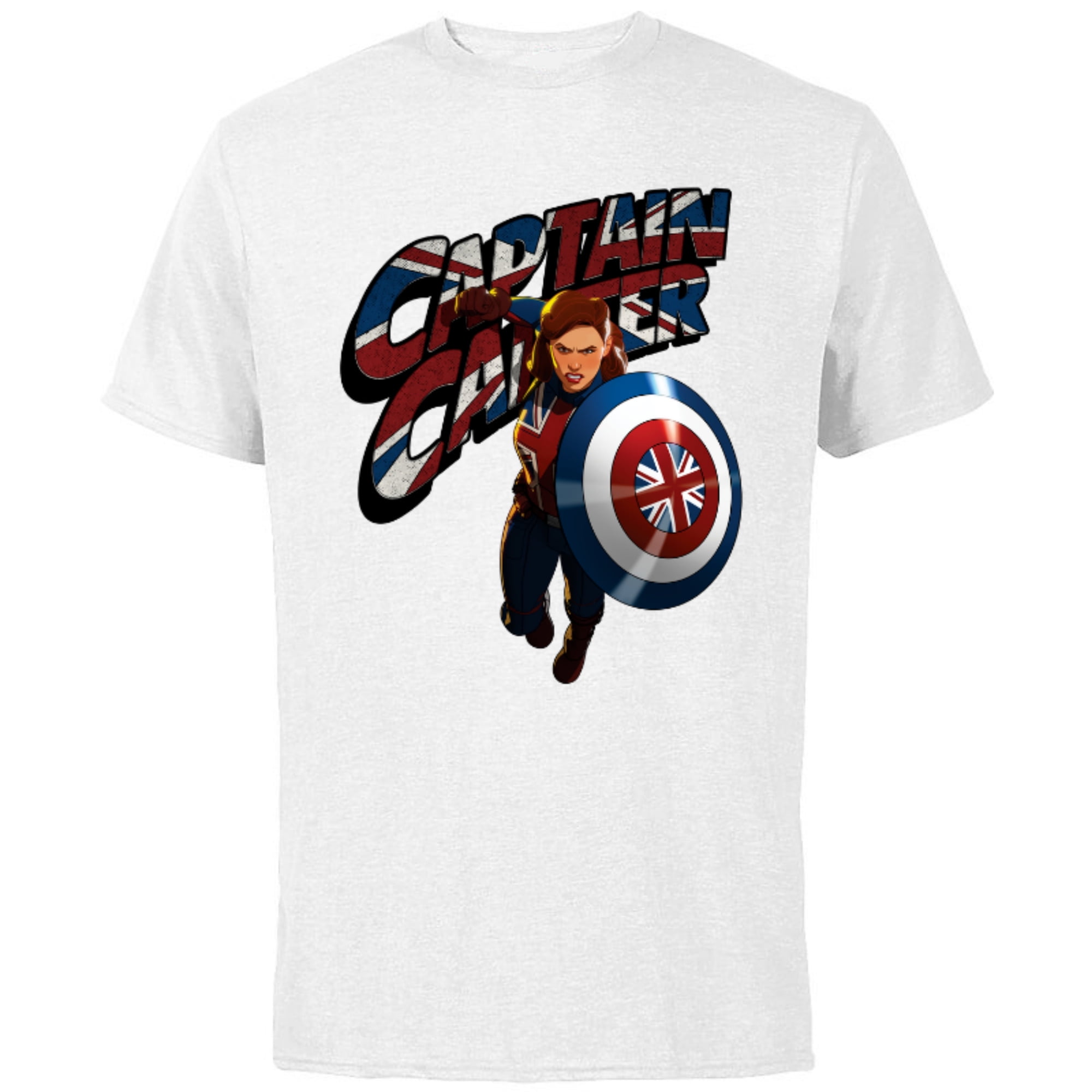 Marvel WHAT IF…? Captain Carter Union Jack - Short Sleeve Cotton T ...