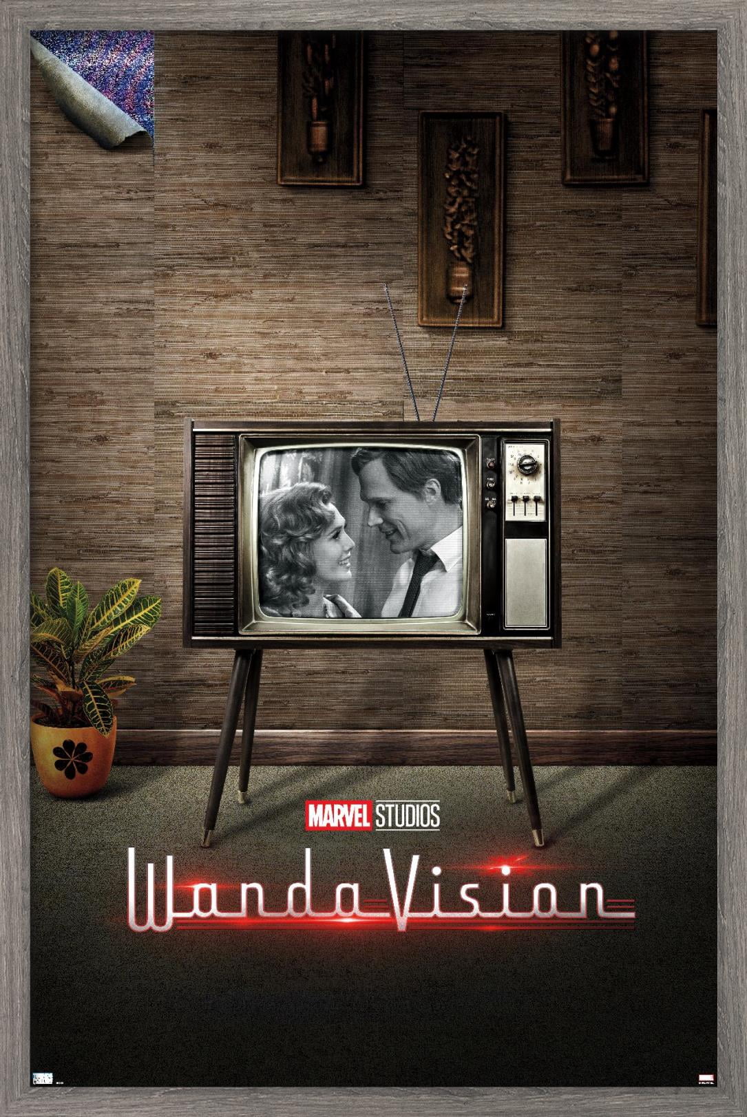 Marvel WandaVision - 50's One Sheet Wall Poster, 22.375" x 34", Framed ...