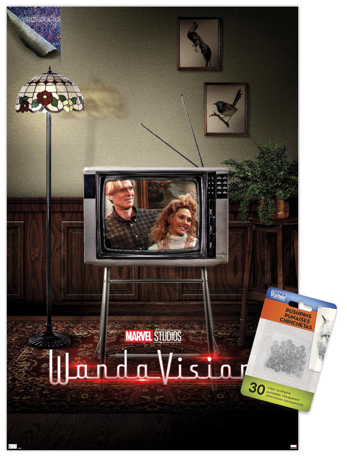Marvel WandaVision - 80's One Sheet Wall Poster with Pushpins, 14.725 ...