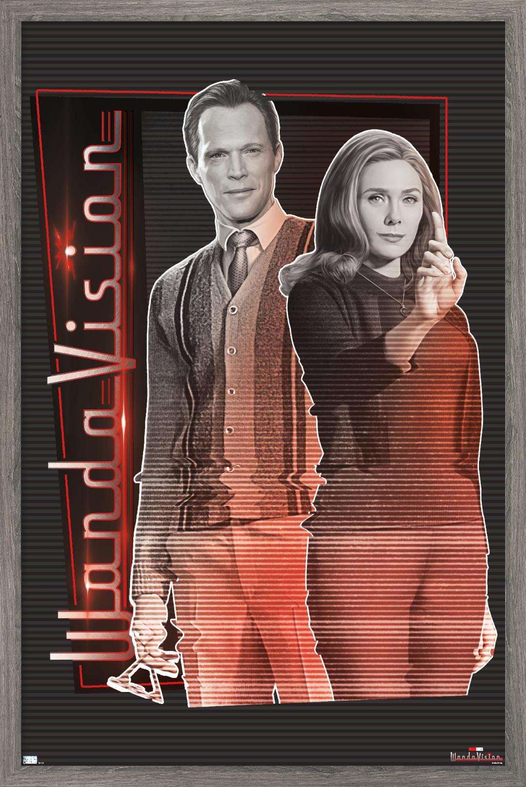 Marvel WandaVision - Together Wall Poster, 14.725" x 22.375", Framed ...