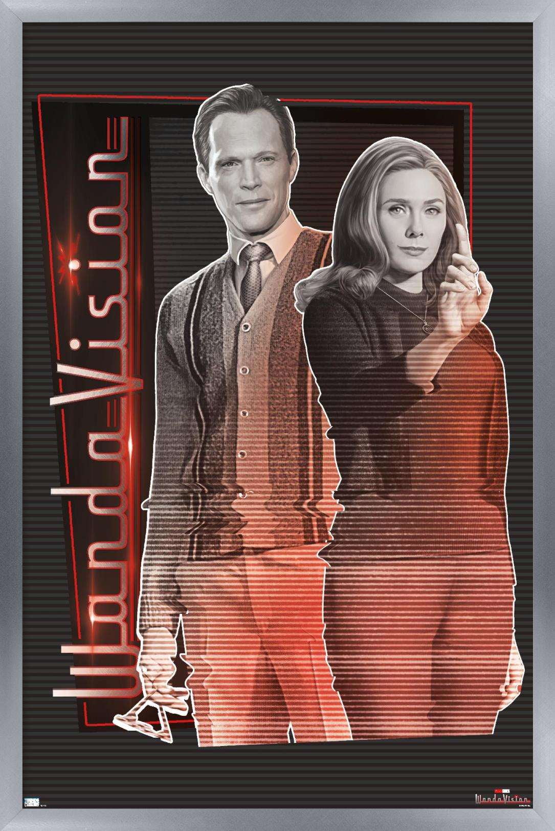 Marvel WandaVision - Together Wall Poster, 22.375" x 34", Framed ...