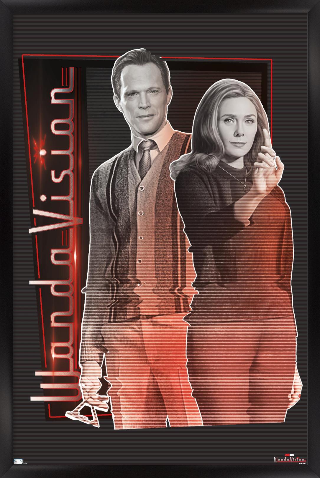 Marvel WandaVision - Together Wall Poster, 22.375" x 34", Framed ...