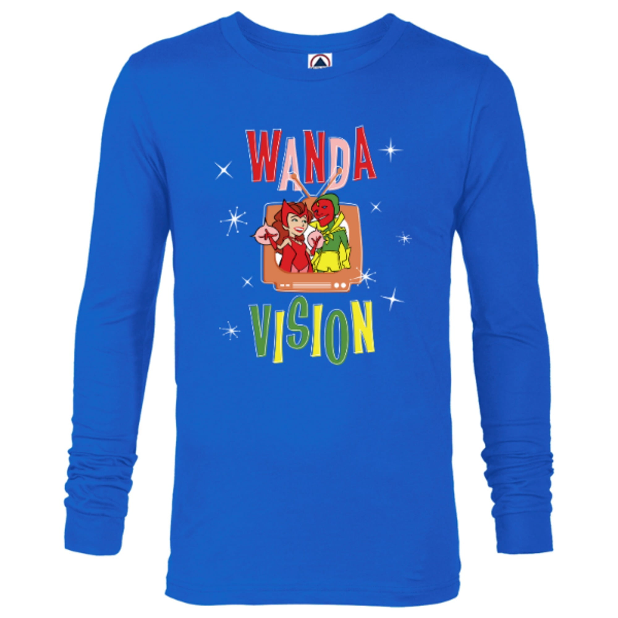Marvel WandaVision Wanda & Vision Retro TV Artwork - Long Sleeve T ...