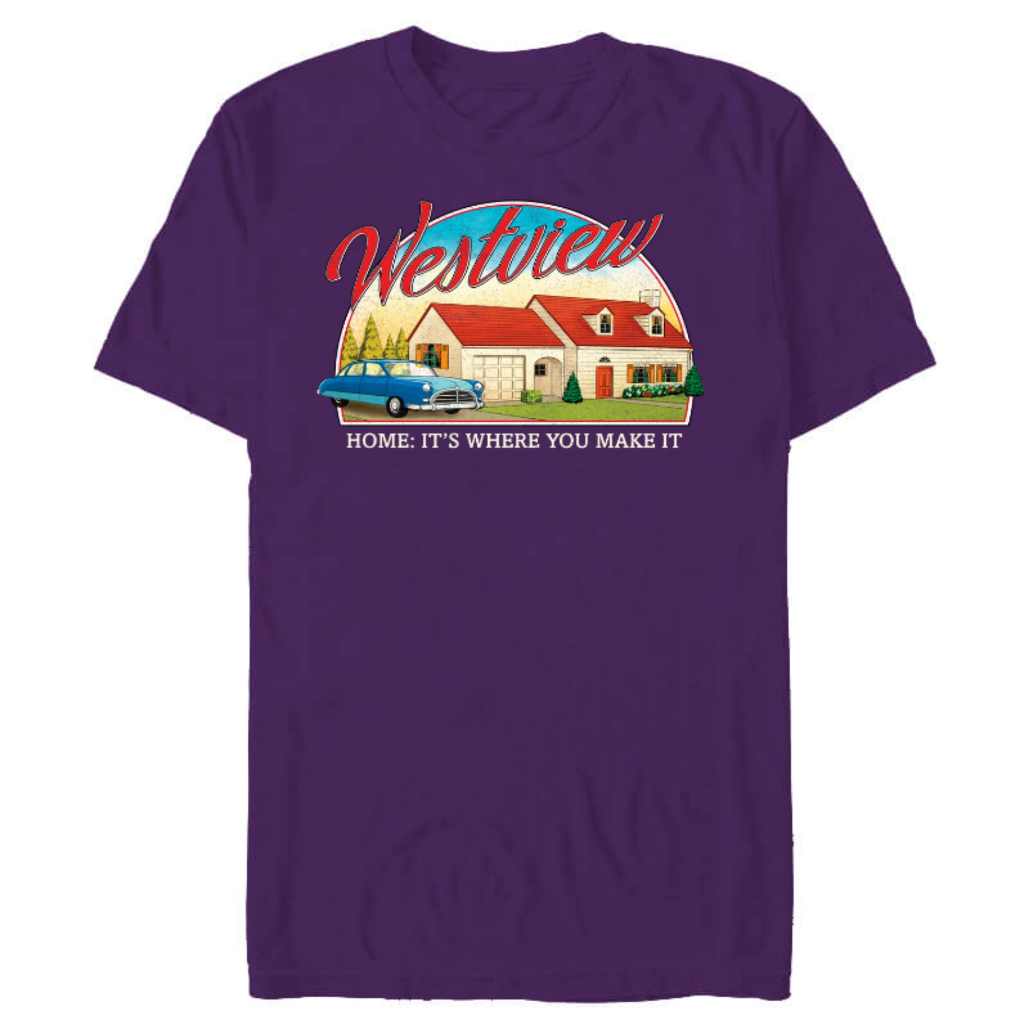 Marvel WandaVision Westview Retro Standard - Short Sleeve Blended T ...
