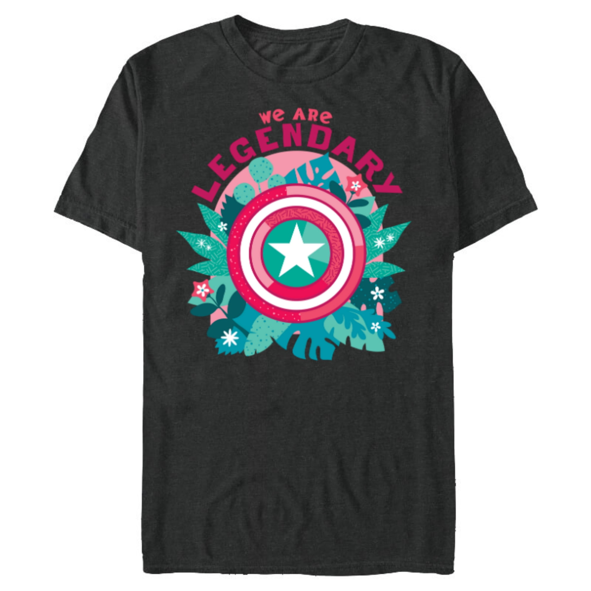 Marvel We Are Groot Captain America We Are Legendary - Short Sleeve ...