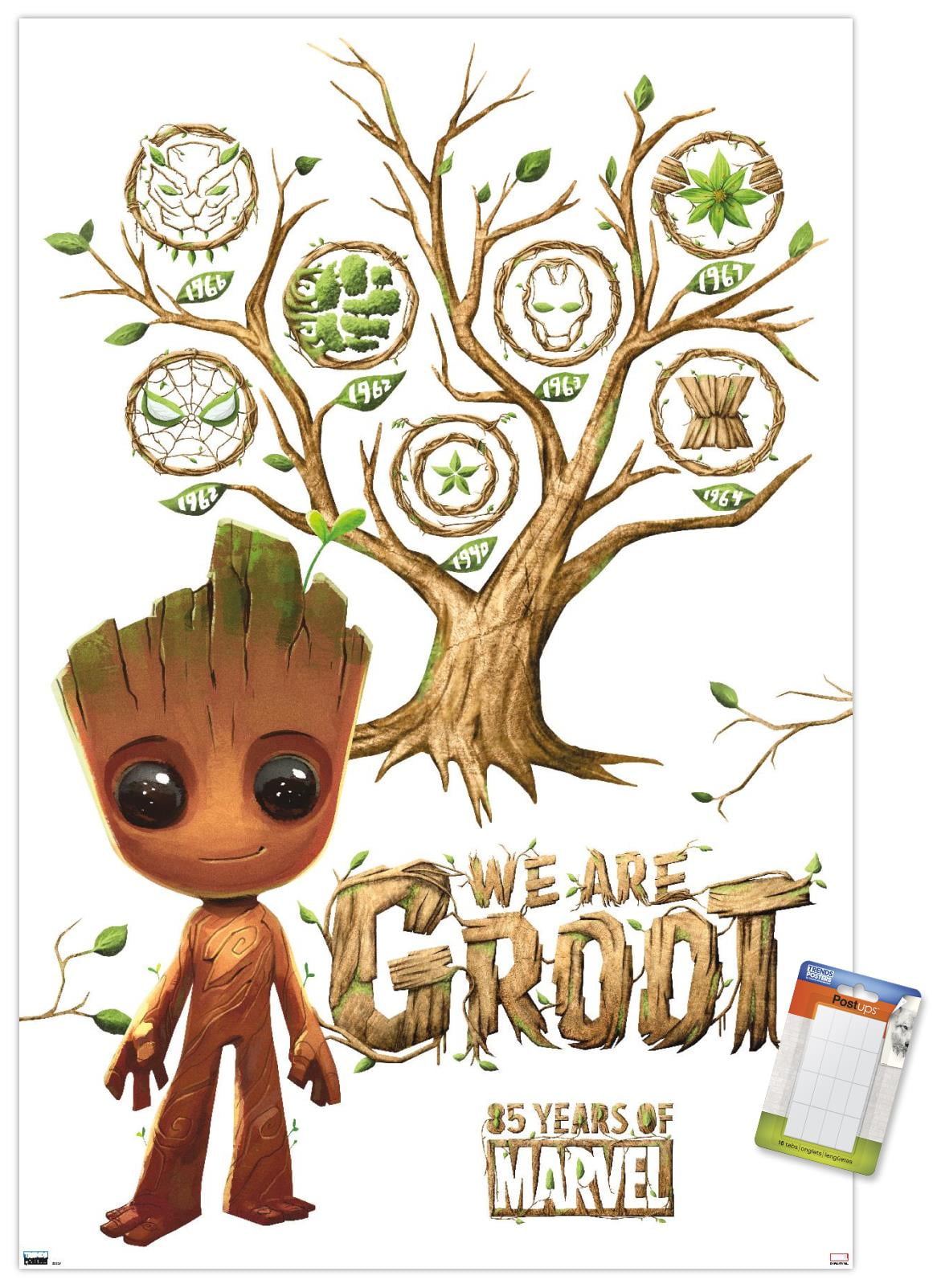 Marvel We Are Groot - Tree Wall Poster, 14.725" x 22.375" - Walmart.com
