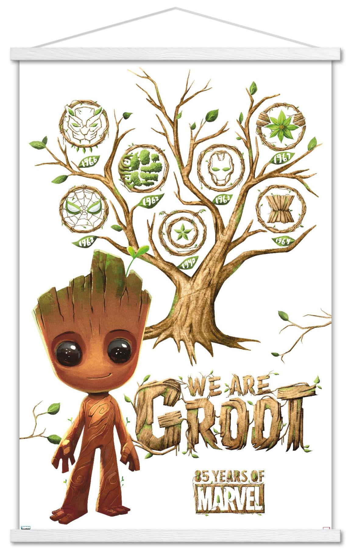 Marvel We Are Groot - Tree Wall Poster with Magnetic Frame, 22.375" x ...