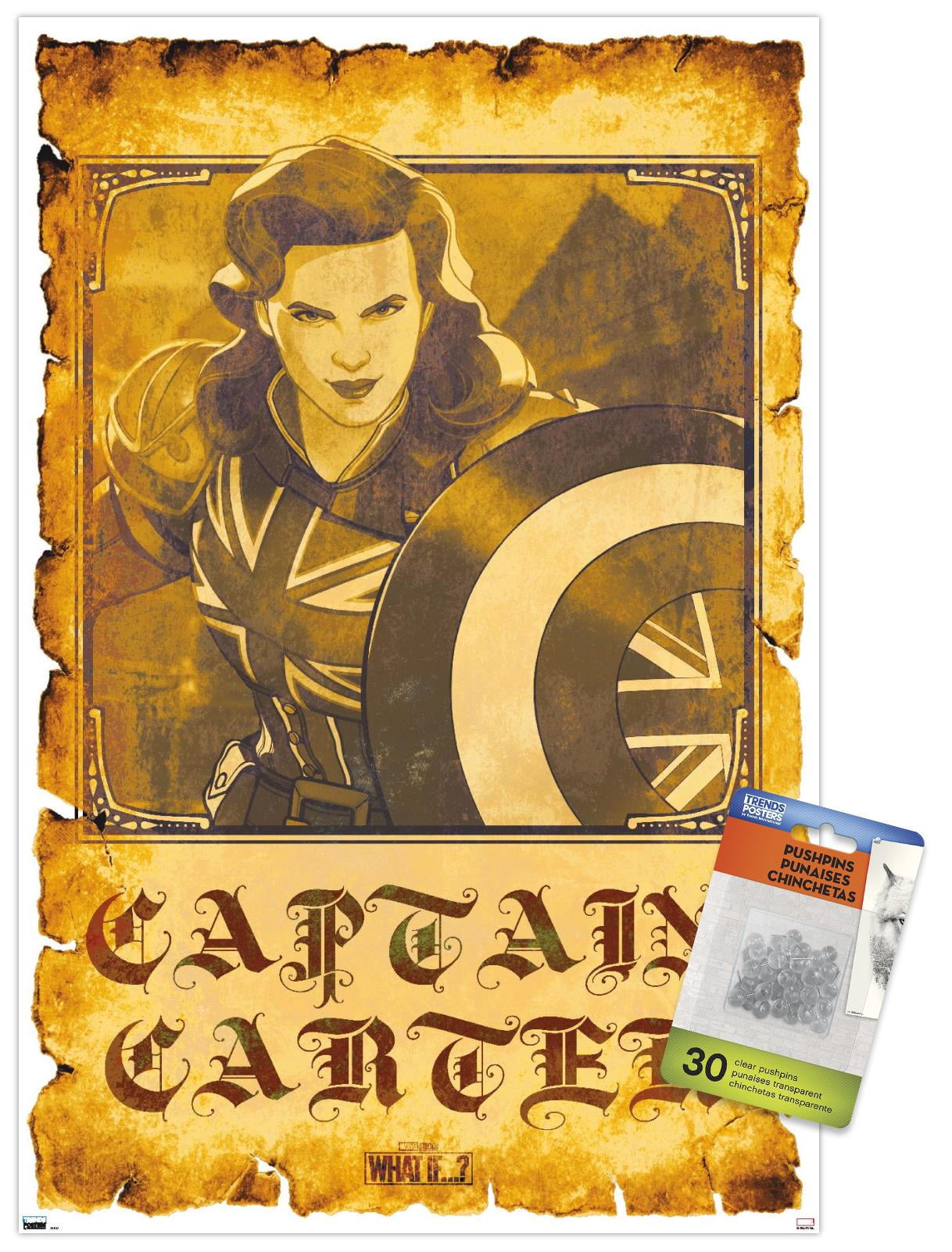 Marvel What If: Season 2 - Captain Carter Wall Poster with Push Pins ...