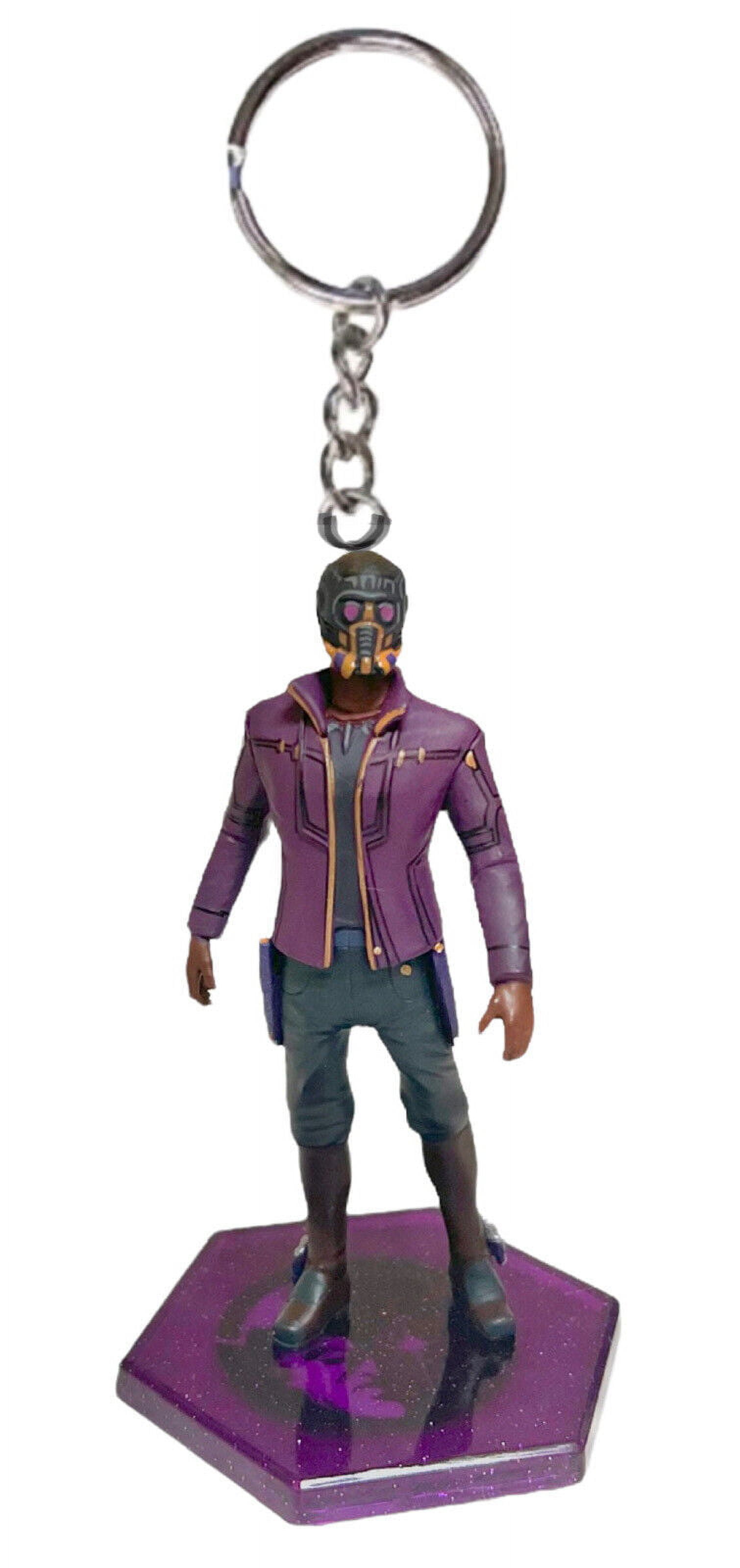 Marvel What If? T'Challa Star-Lord Key Ring Pvc Figure Figurine ...