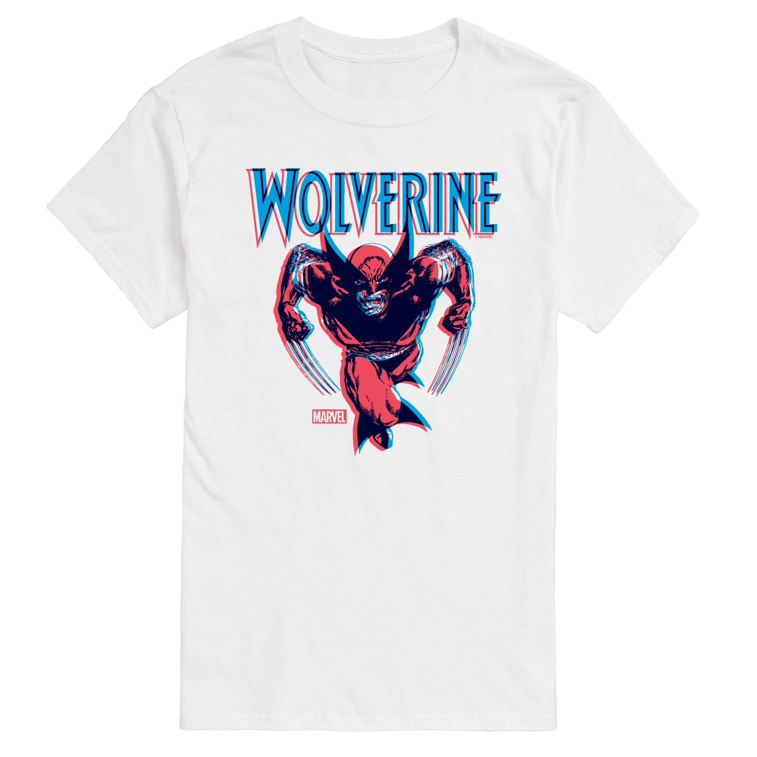 Marvel Wolverine - 3D Comic Style - Men's Short Sleeve Graphic T-Shirt ...