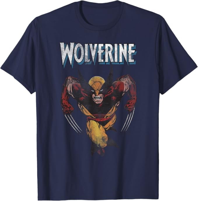 Marvel Wolverine Classic John Byrne Logan Comic Icon T-Shirt For Men ...