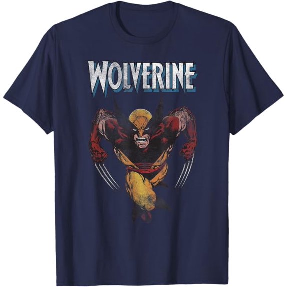 Marvel Wolverine Classic John Byrne Logan Comic Icon T-Shirt For Men ...