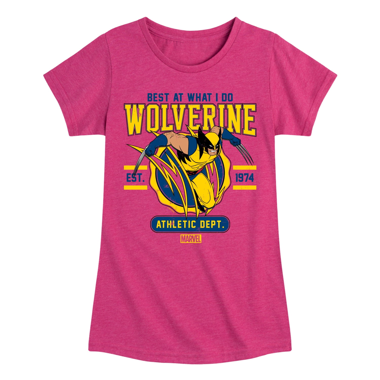 Marvel Wolverine - Collegiate Scratch - Toddler and Youth Girls Fitted ...