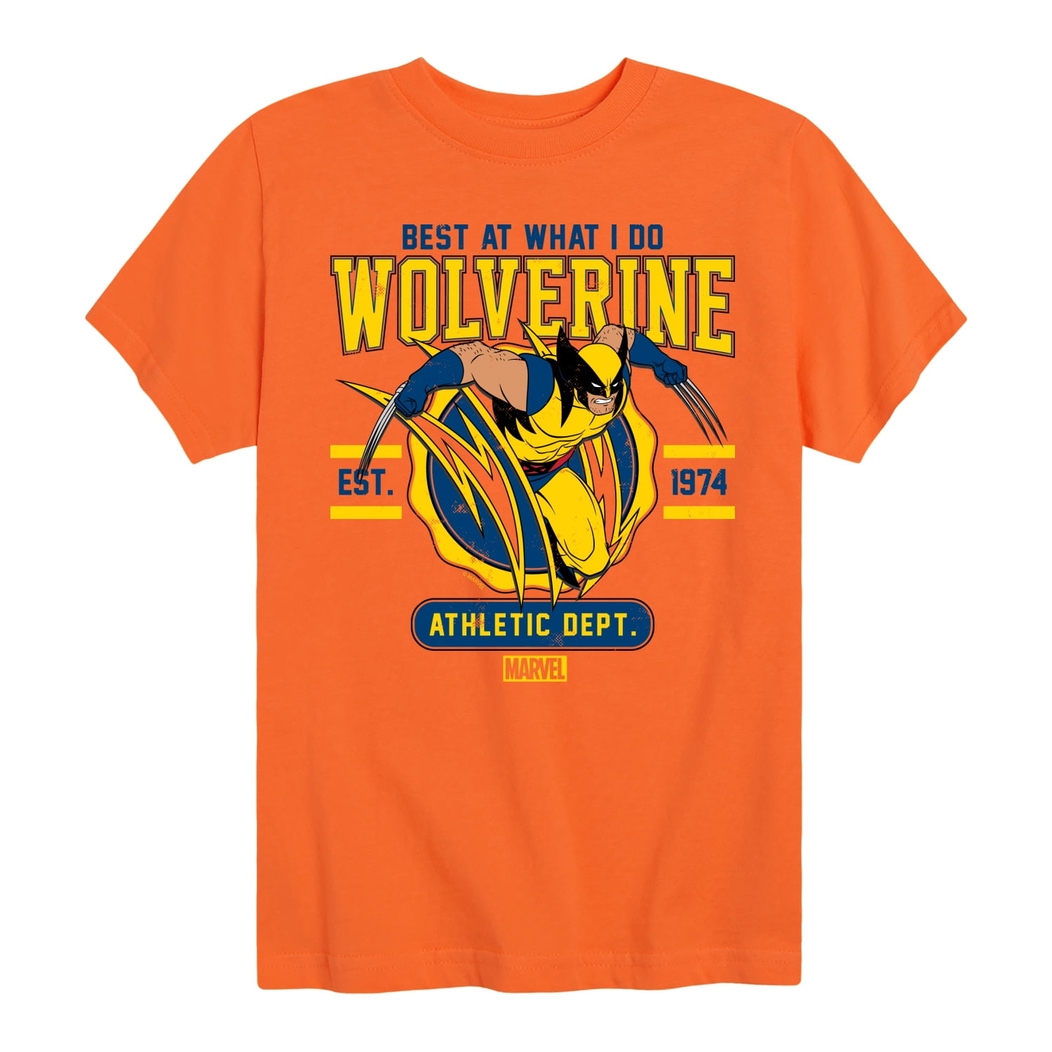 Marvel Wolverine - Collegiate Scratch - Toddler and Youth Short Sleeve ...