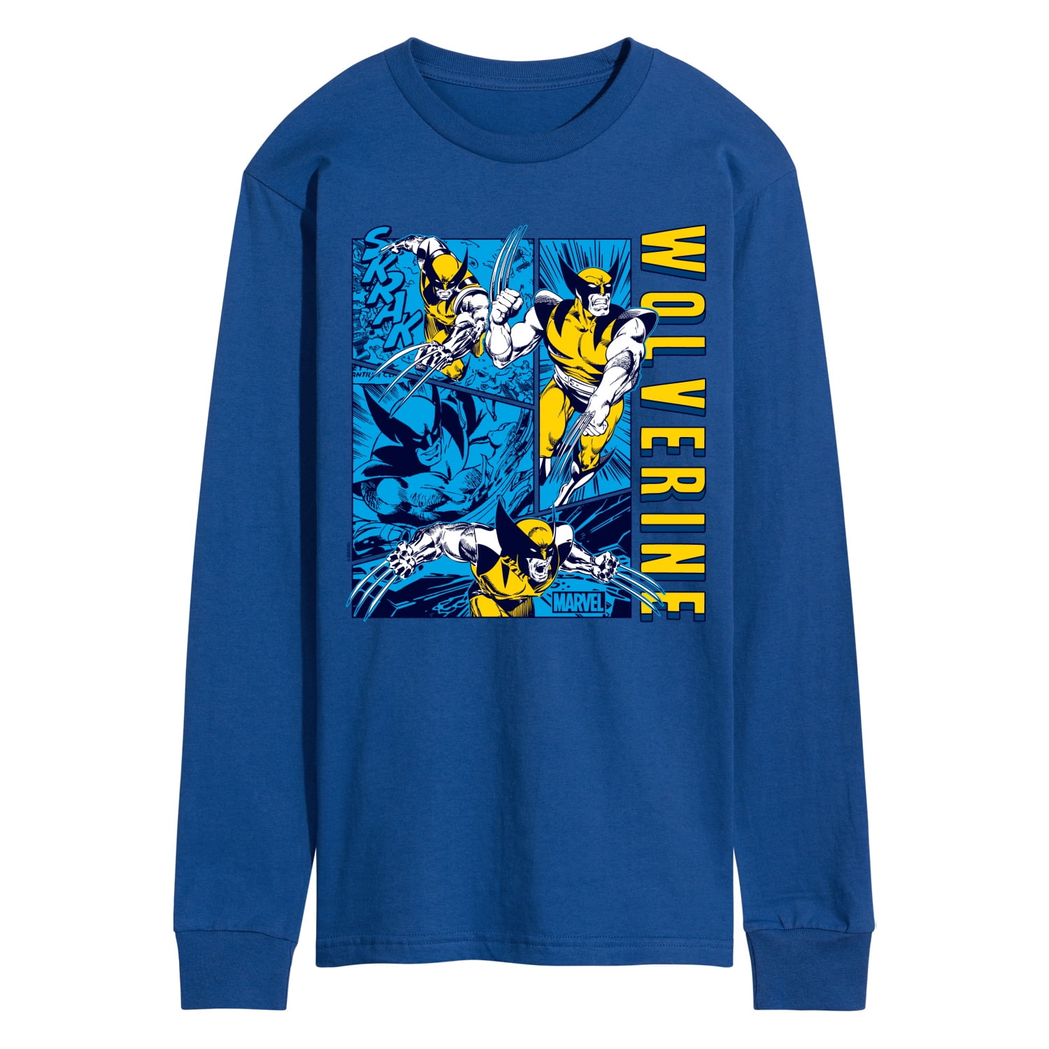 Marvel Wolverine - Comic Book Panels - Men's Long Sleeve Graphic T ...