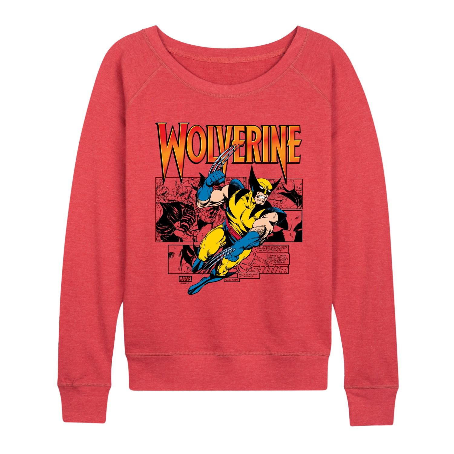Wolverine - Wolverine Comic - Women's French Terry Long Sleeve Pullover ...